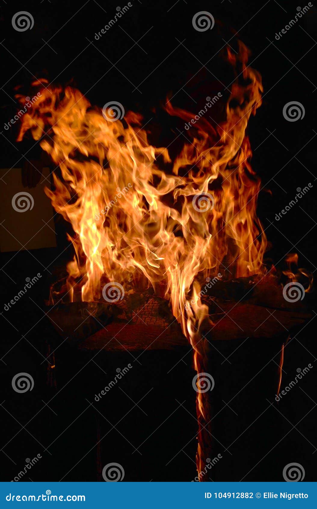 Roasting Fire abstract stock photo. Image of dramatic - 104912882