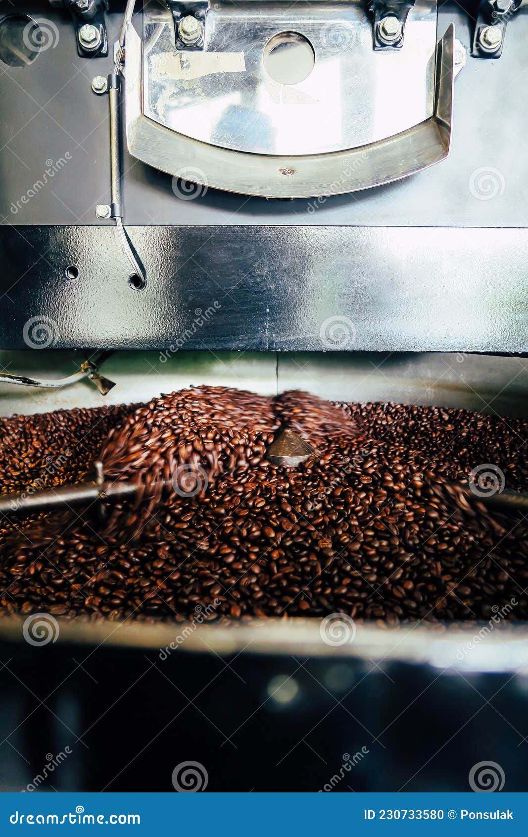 Roasting process of coffee stock photo. Image of appliance - 230733580