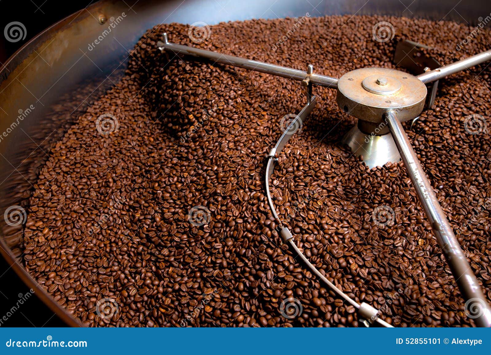 Roasting Process of Coffee, Production Stock Image - Image of dump ...