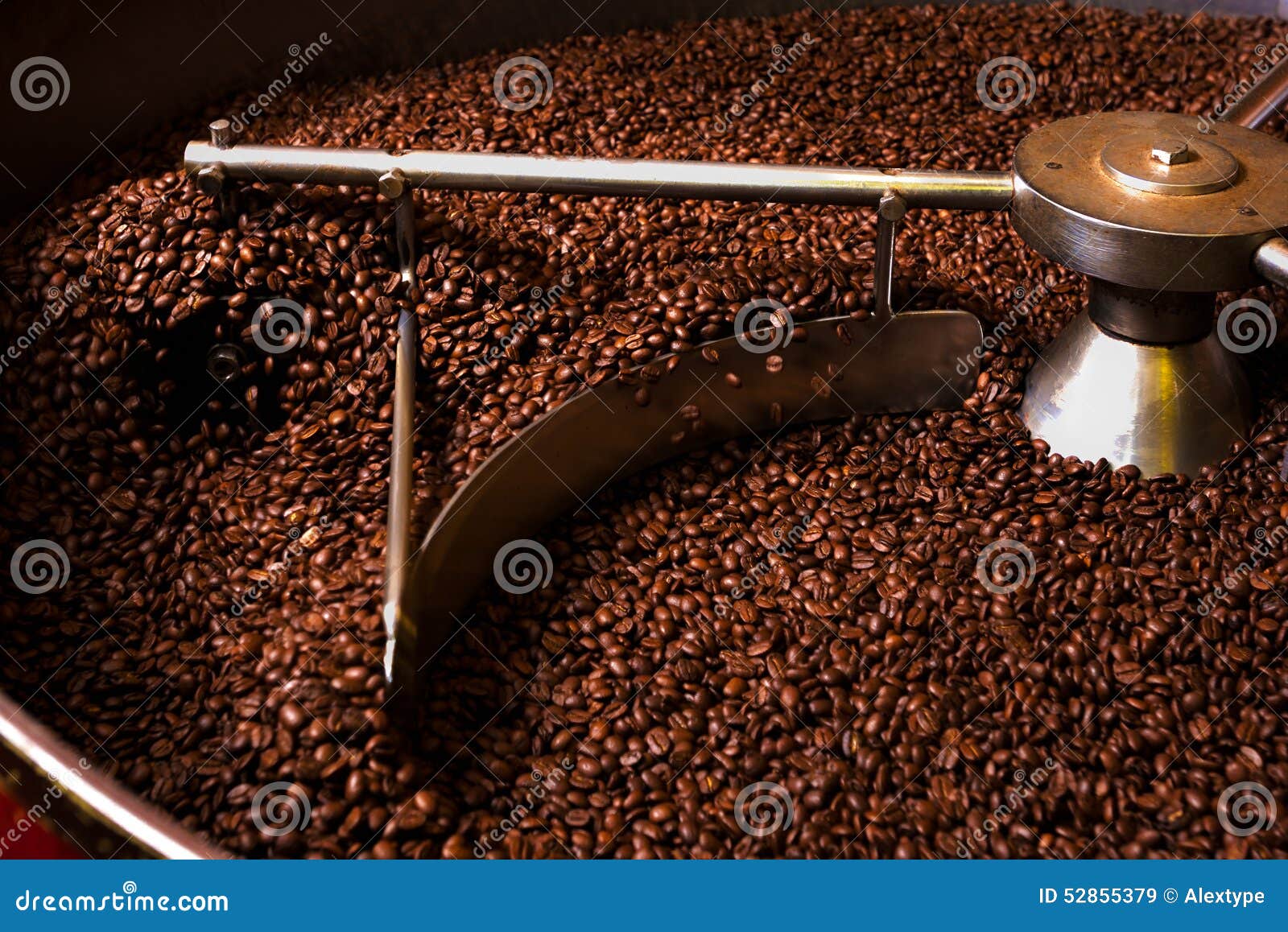 Roasting Process of Coffee, Production Stock Image - Image of bean ...