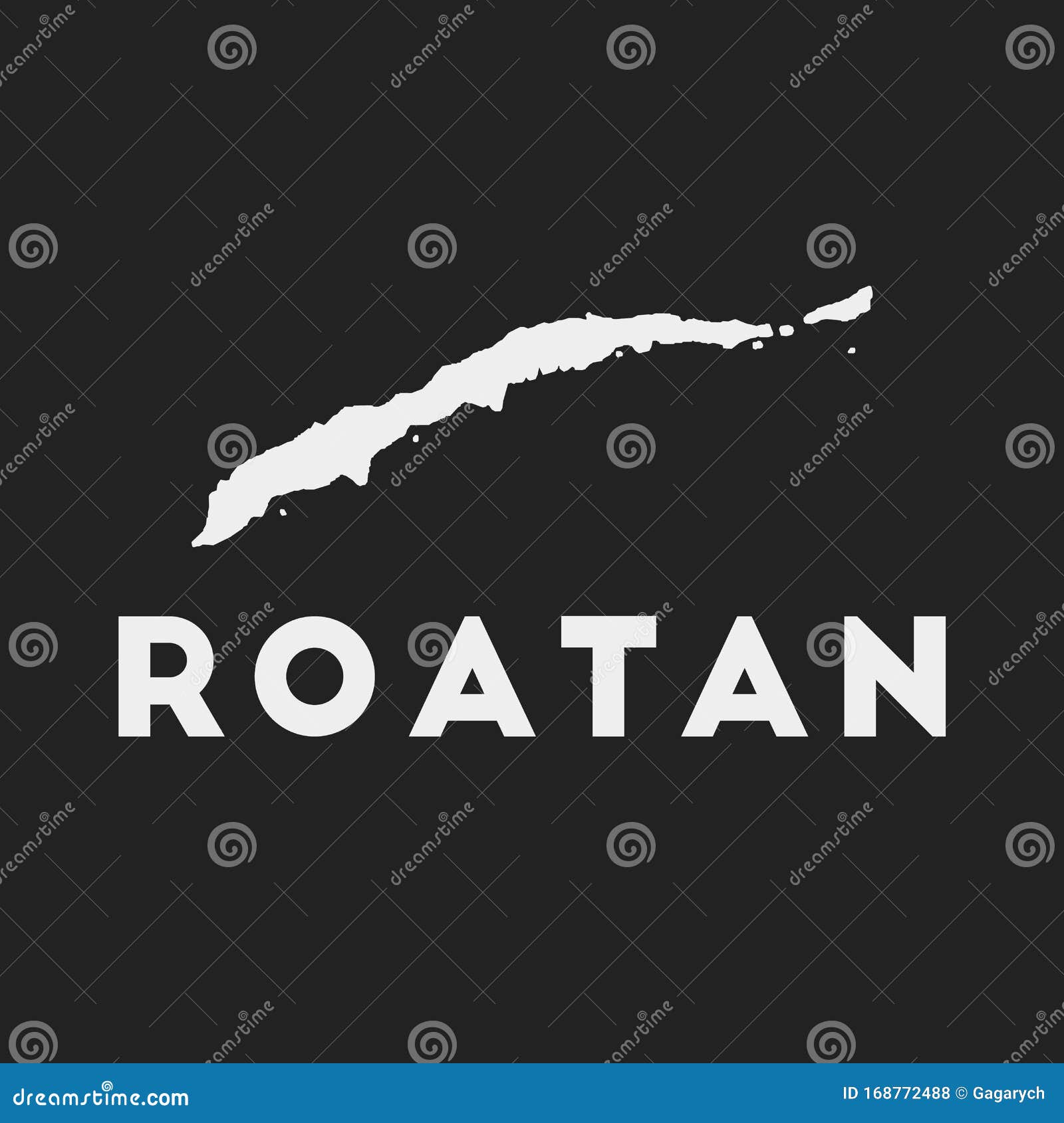 Roatan icon. stock vector. Illustration of modern, border - 168772488
