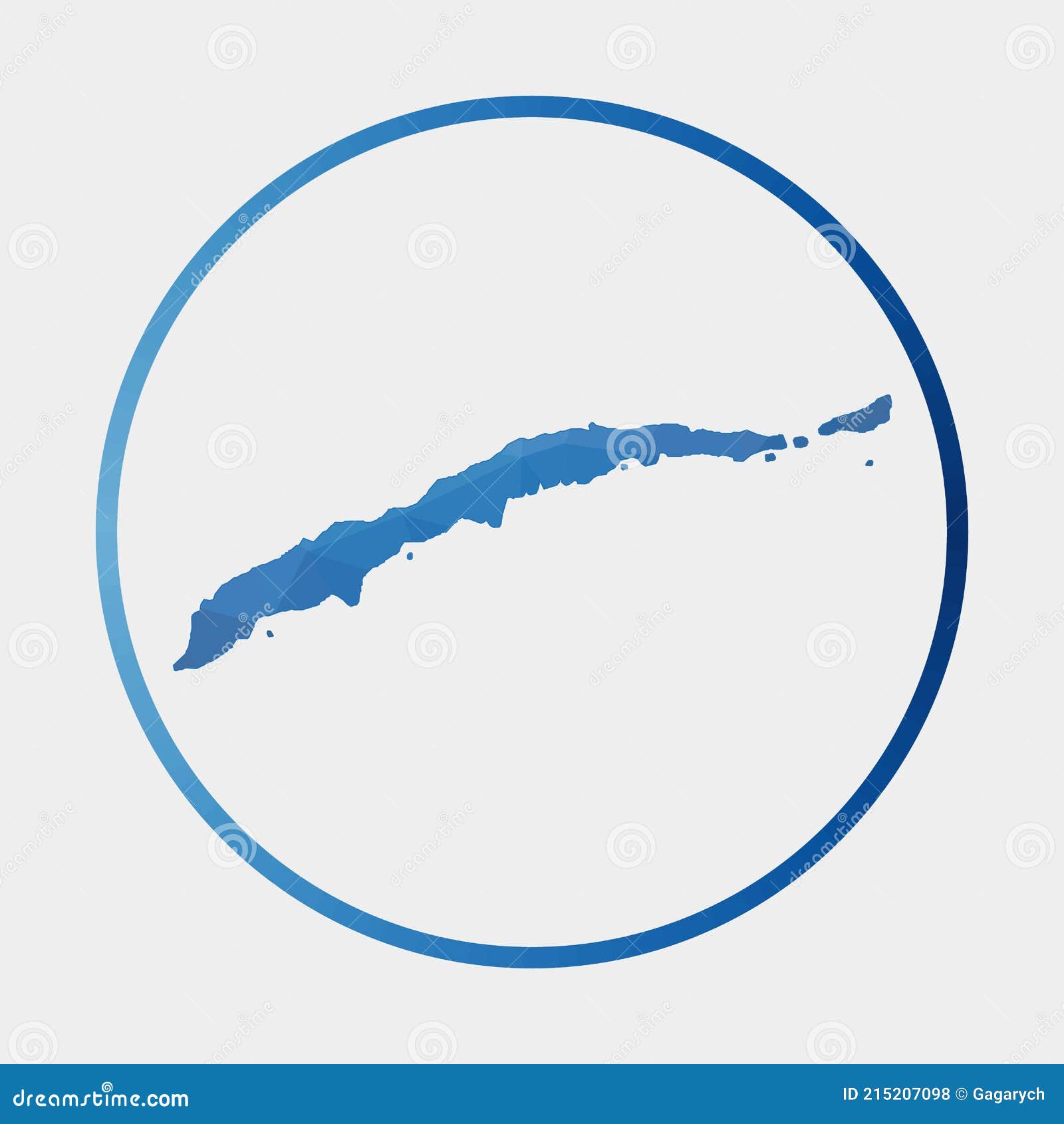 Roatan Low Poly Logo. Cartoon Vector | CartoonDealer.com #152081397