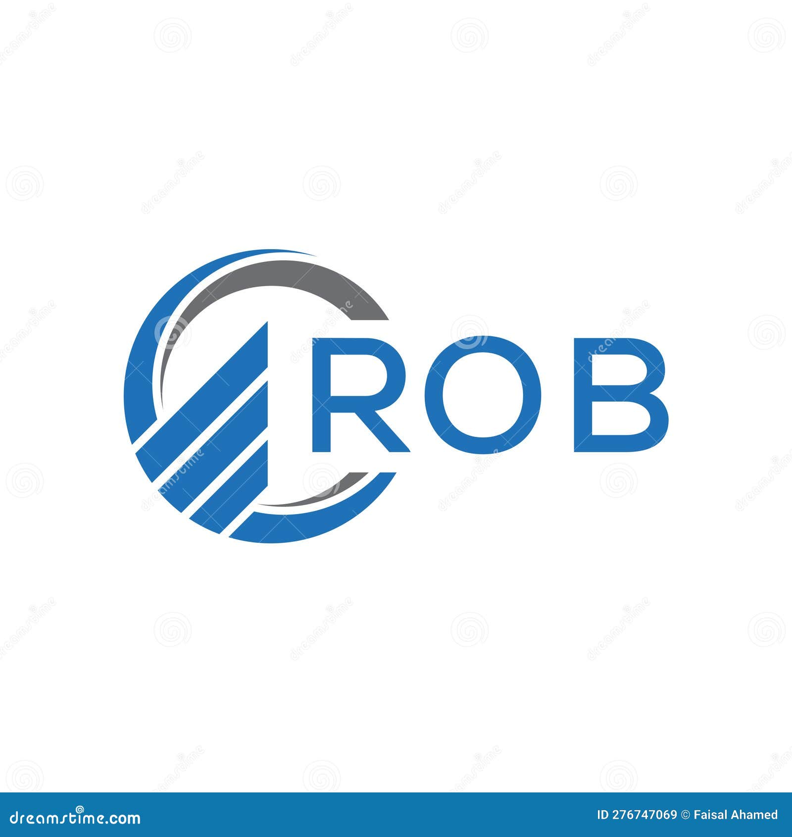 ROB Abstract Technology Logo Design on White Background. ROB Creative ...