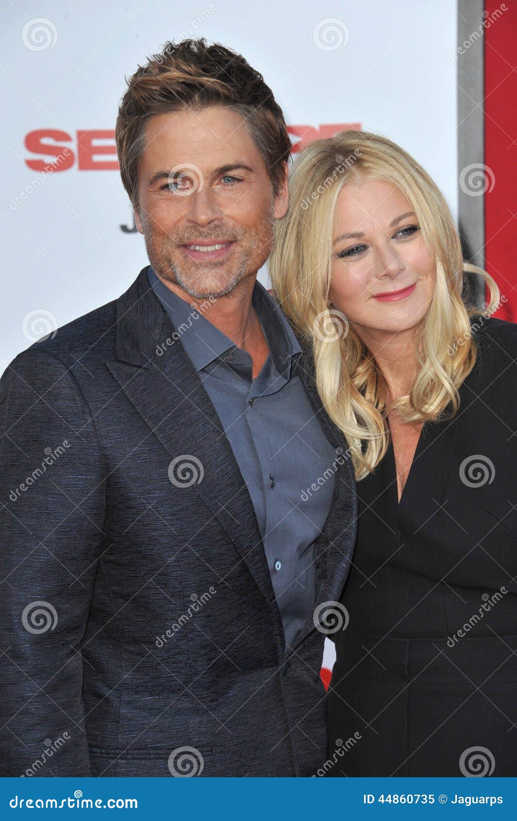 Rob Lowe y Sheryl Berkoff imagen editorial. Imagen de talento - 44860735