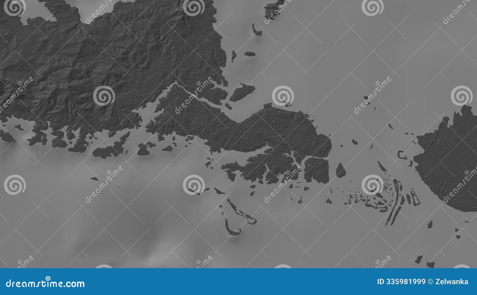 Rob Roy Island. Solomon Islands. Bilevel Stock Illustration ...