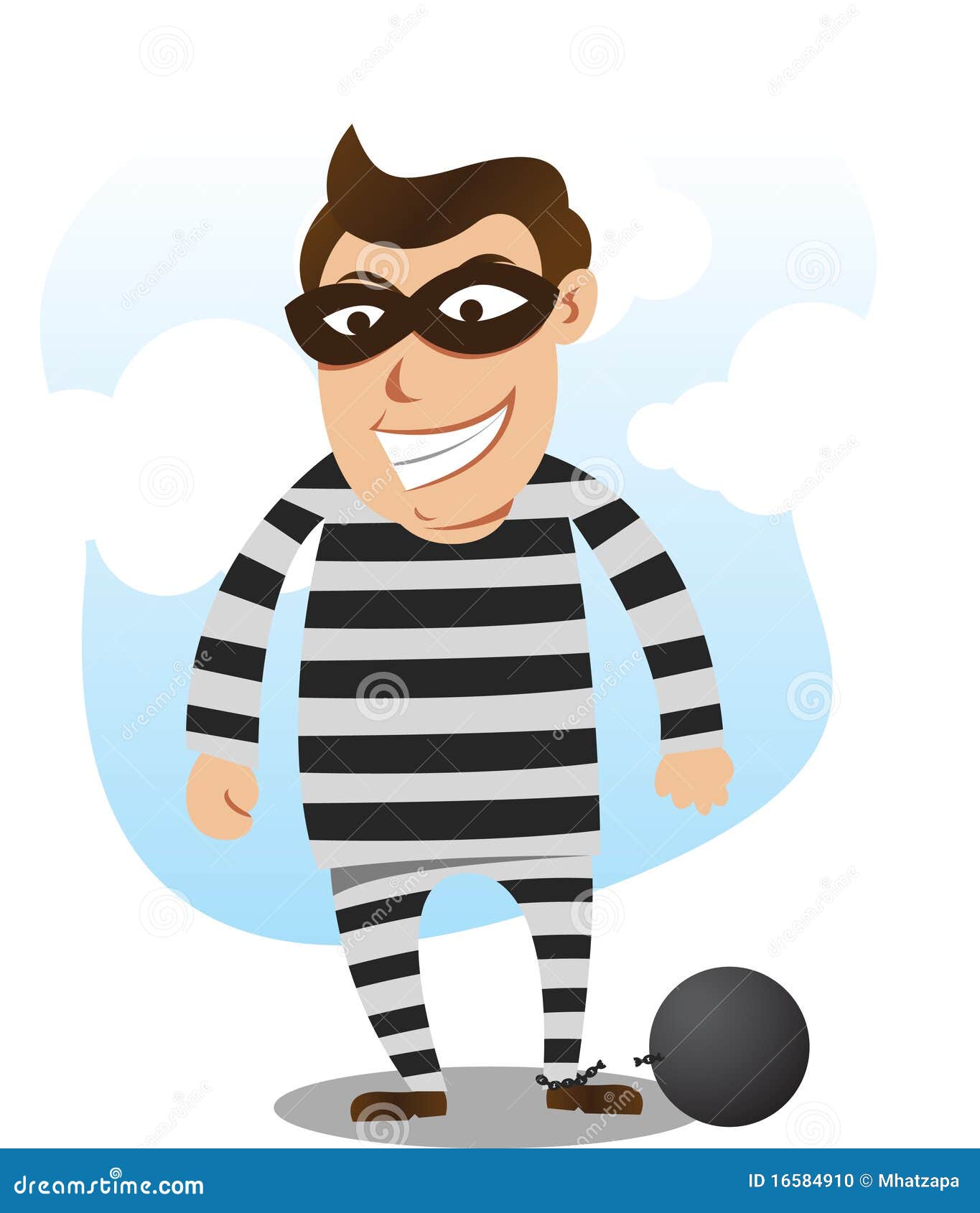 Robber Cartoon Vector | CartoonDealer.com #16584973