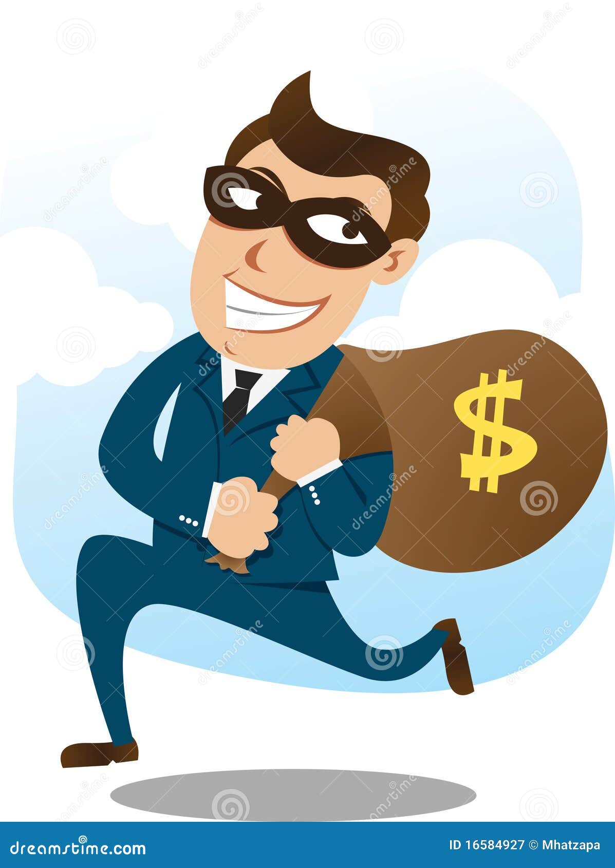 Happy Robber Celebrating A Successful RAID. The Wild West Saloon ...