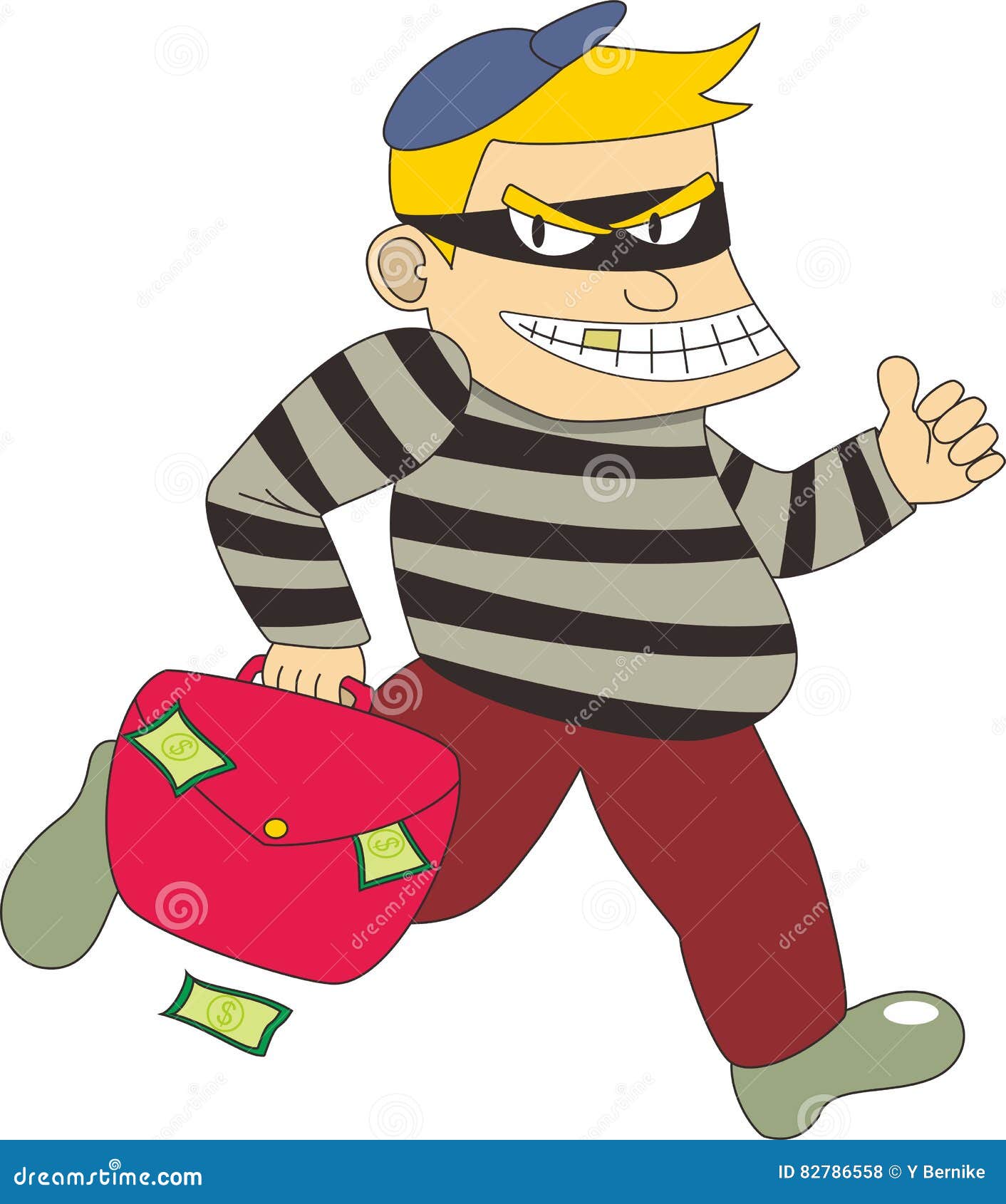 A robber stock vector. Illustration of jail, crime, police - 82786558