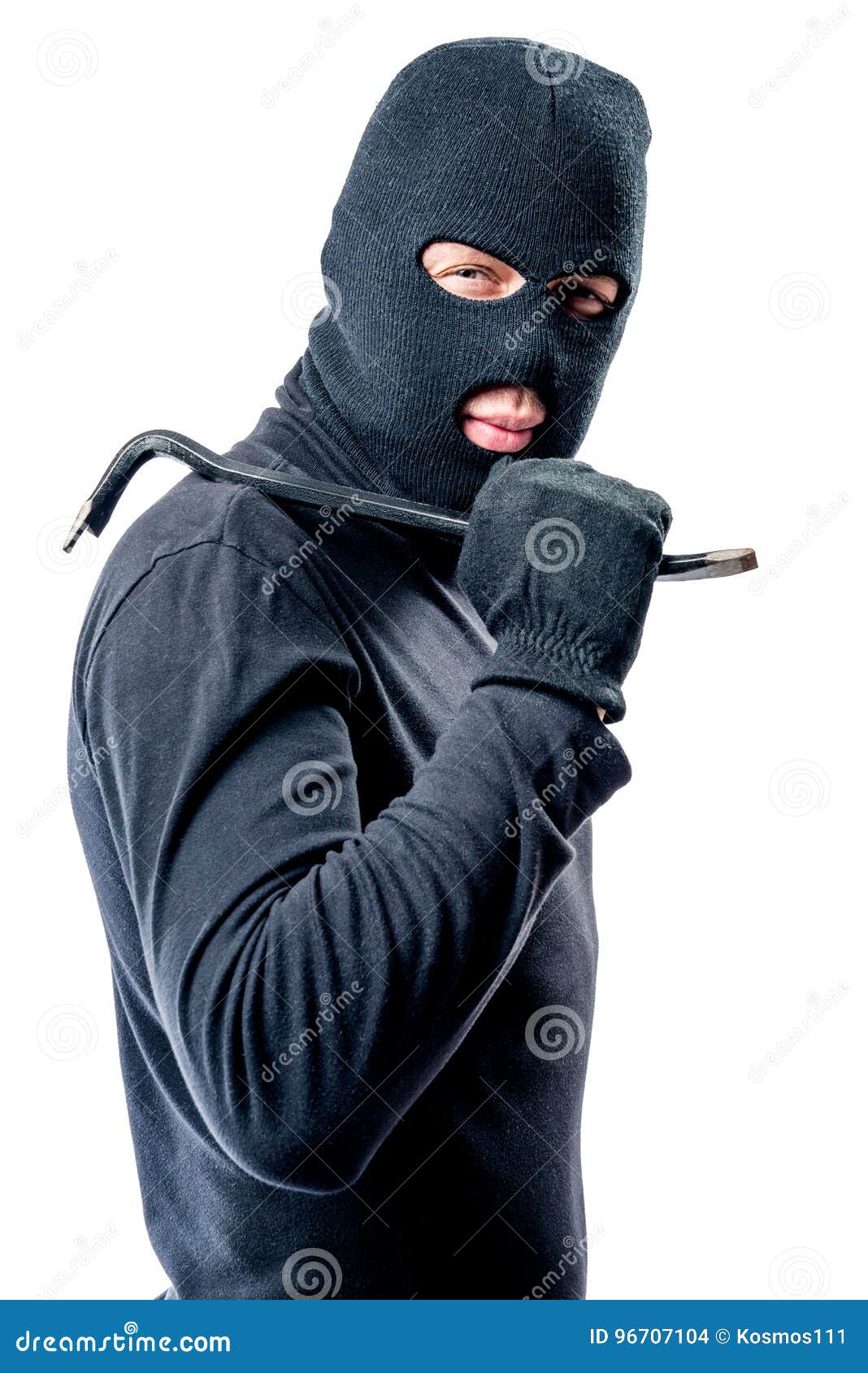 Robber With A Crowbar Royalty-Free Stock Photography | CartoonDealer ...