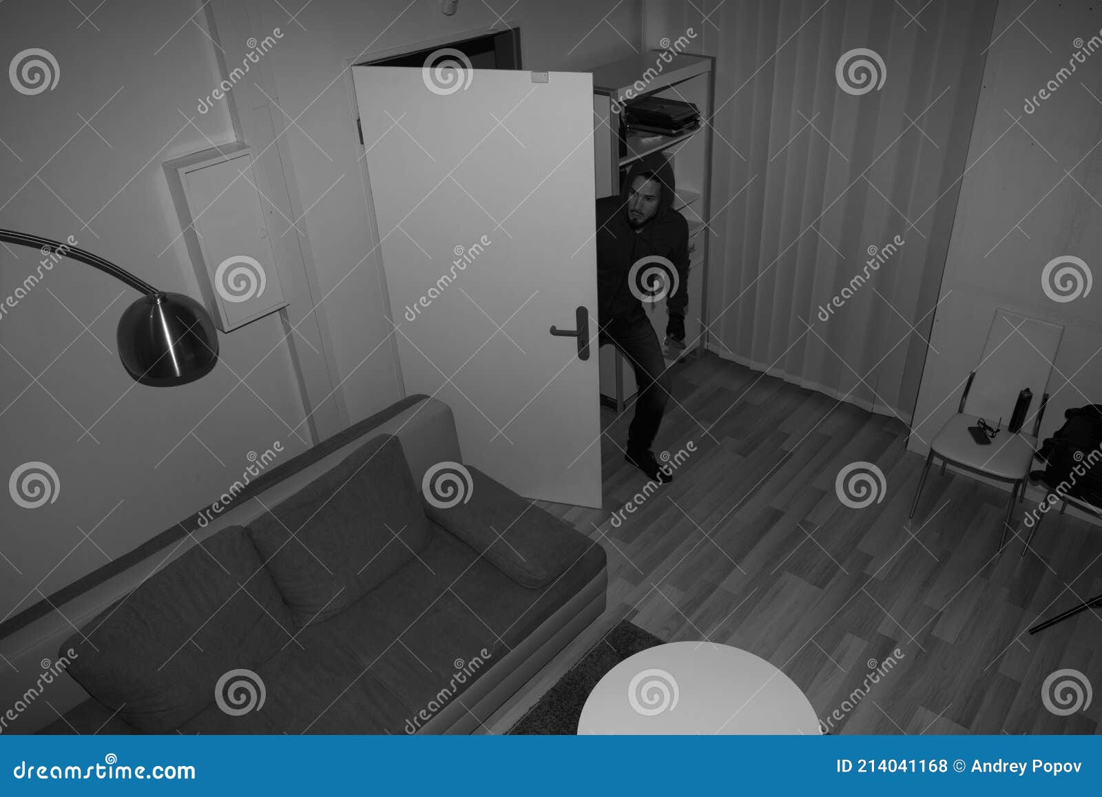Robber Entering in House stock photo. Image of dangerous - 214041168