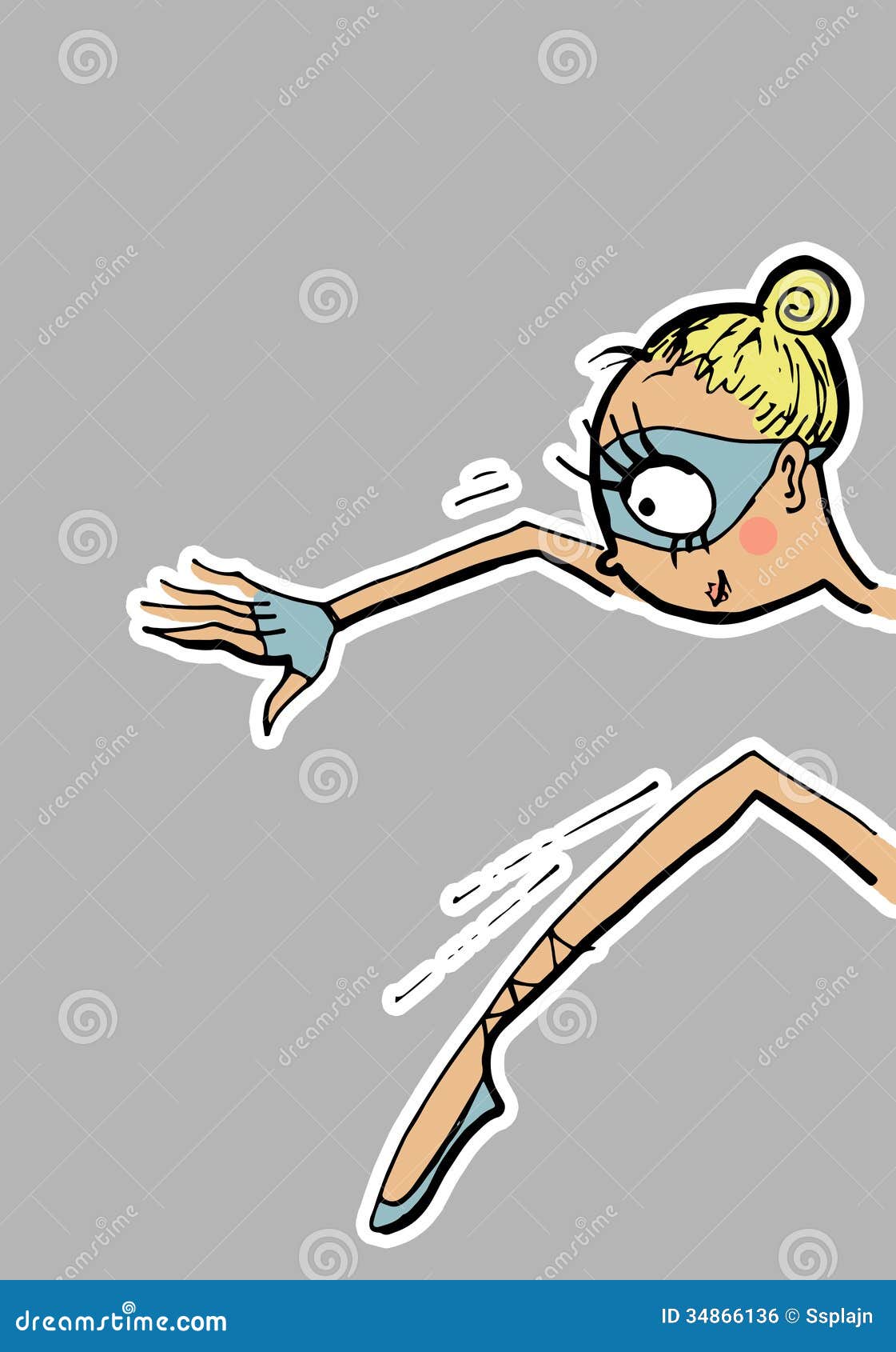 Robber girl stock illustration. Illustration of ballerina - 34866136