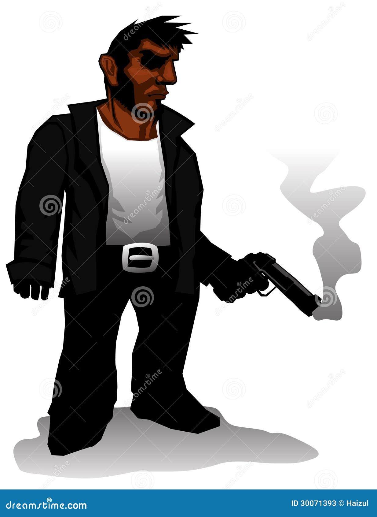 Robber stock vector. Illustration of smoke, character - 30071393