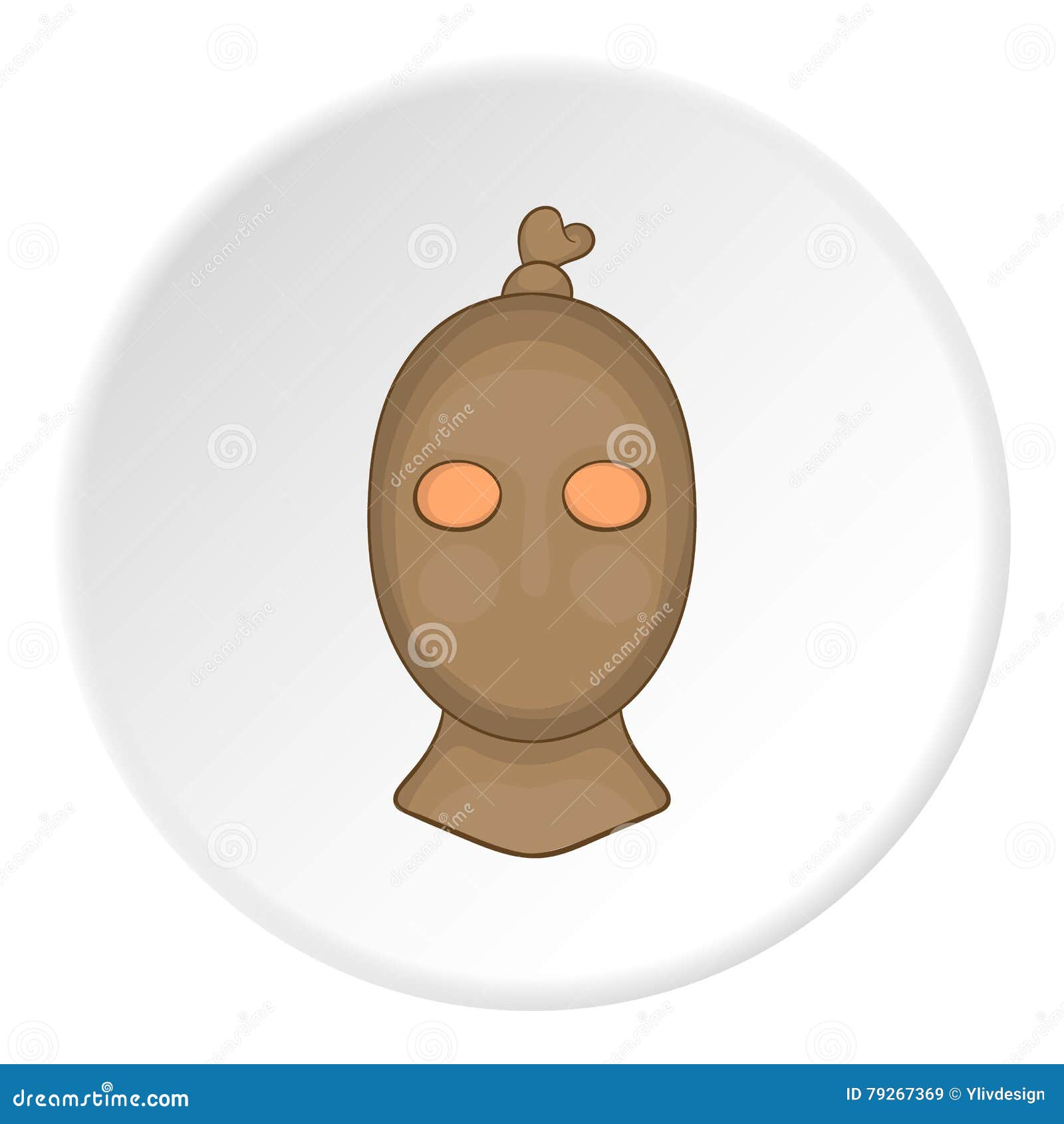 Robber icon, flat style stock vector. Illustration of vector - 79267369