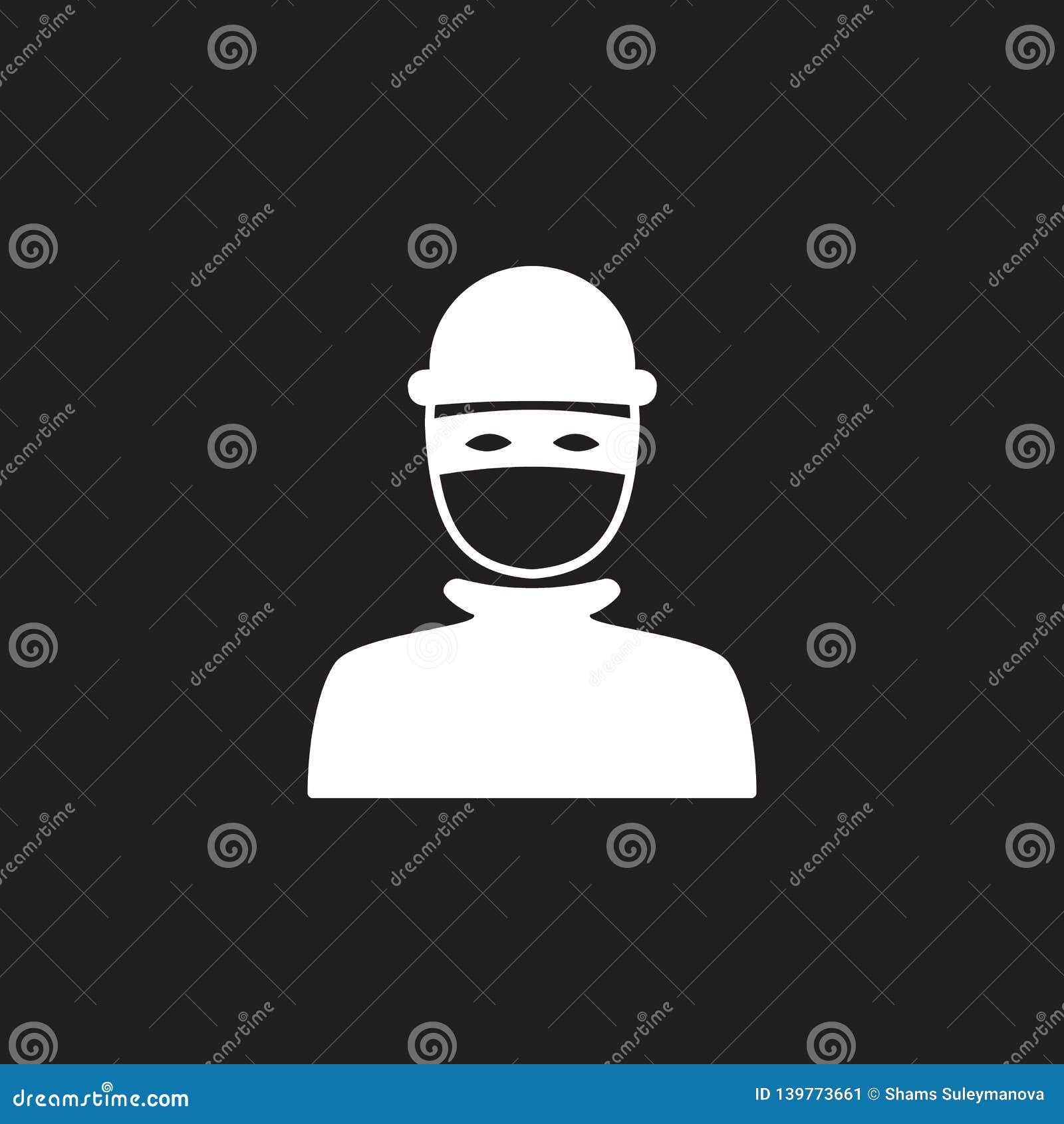 Robber Icon. Simple Element Illustration. Robber Symbol Design Template ...