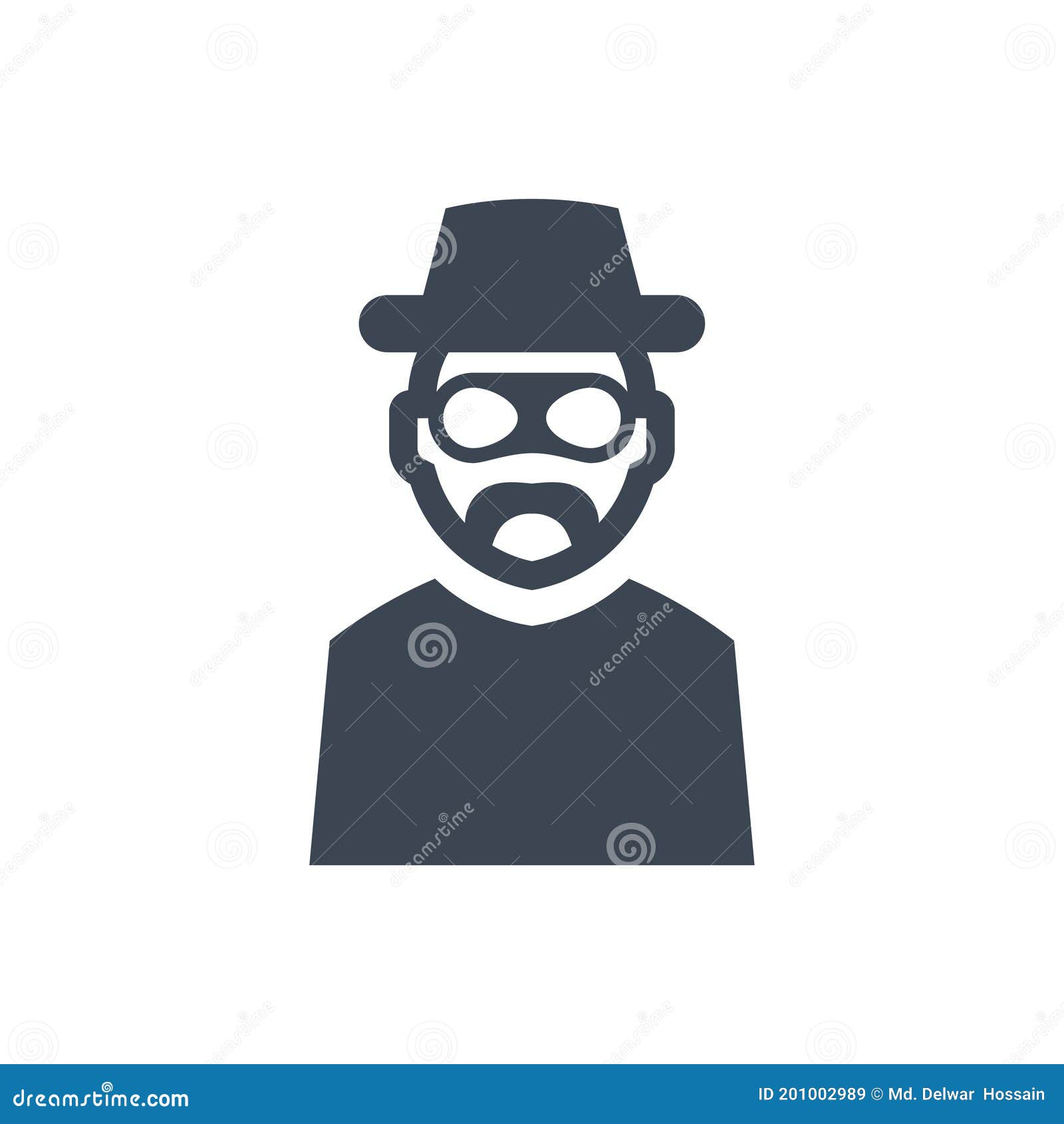 Robber Icon. Simple Vector Graphics Stock Vector - Illustration of ...