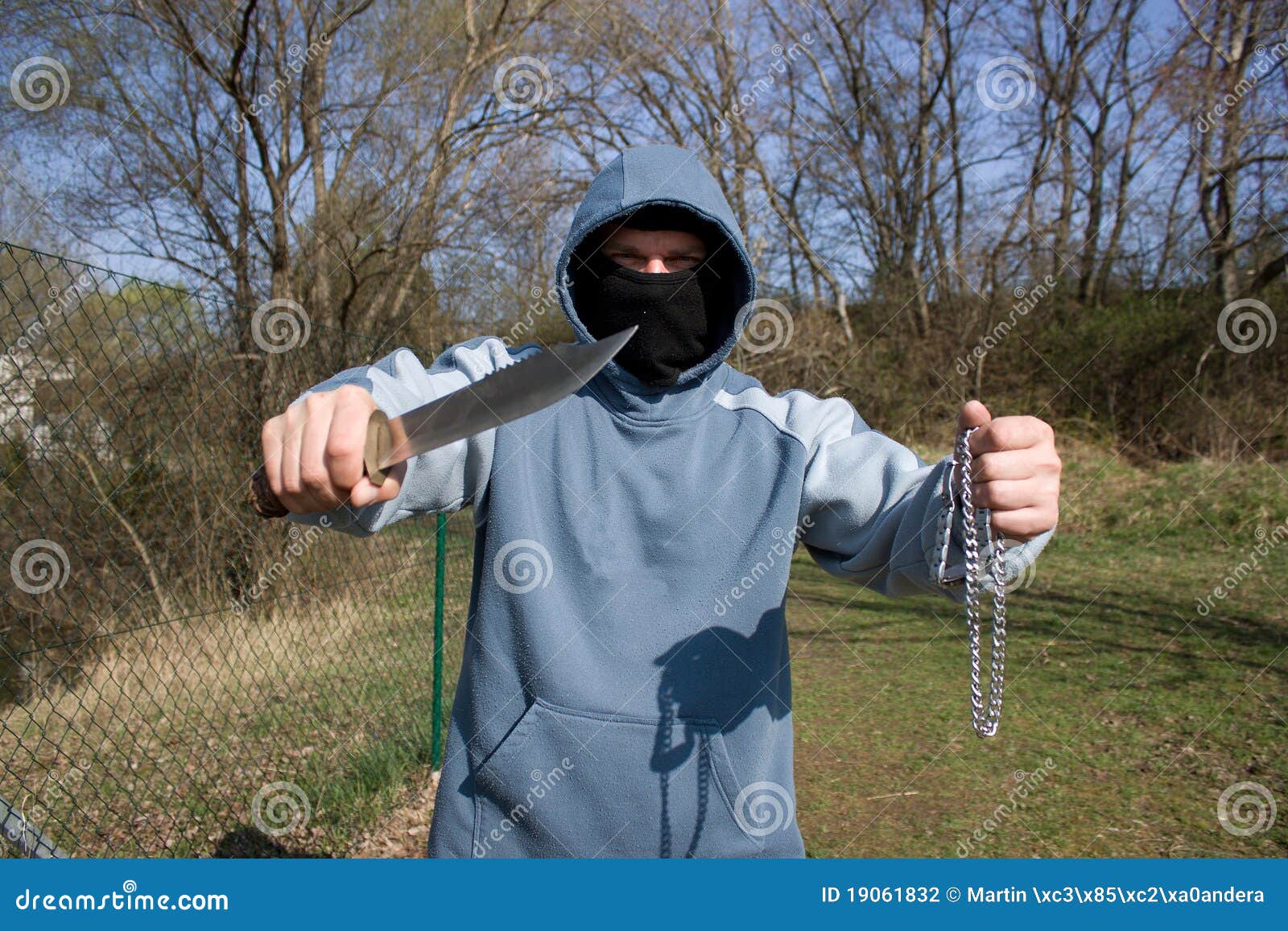 Robber with a knife stock photo. Image of evil, criminal - 19061832