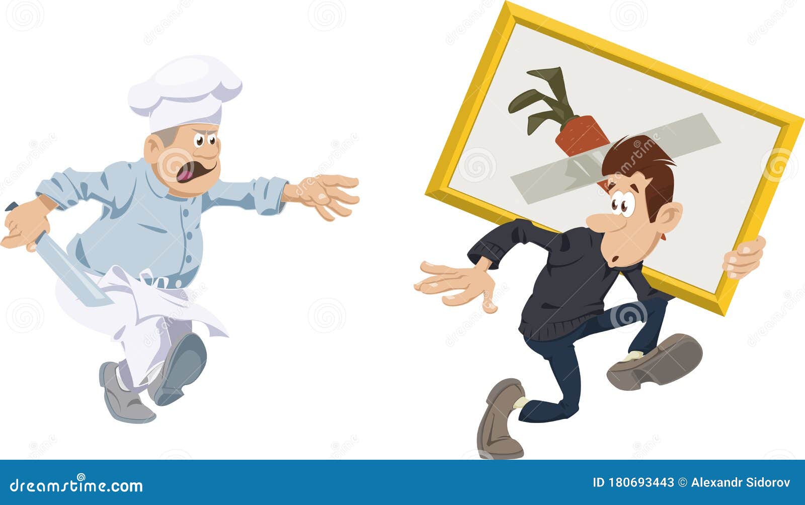 Robber Stealing Cash Flat Vector Illustration. Dangerous Criminal In ...
