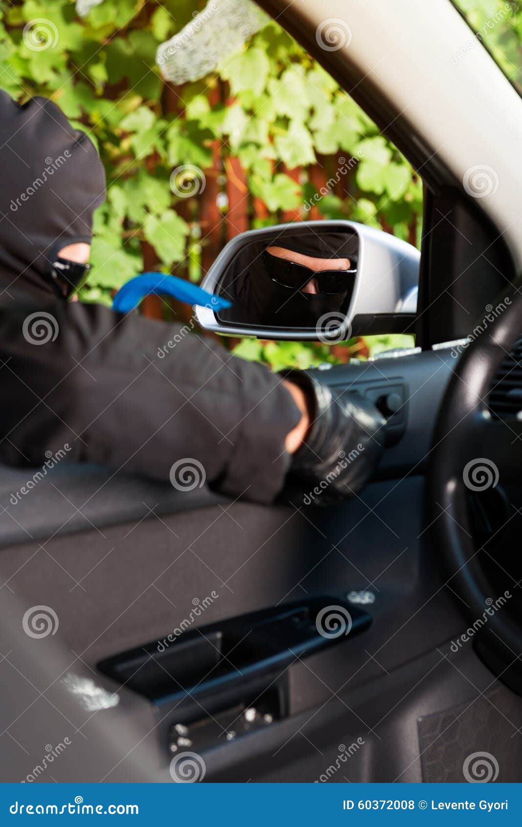 Robber stealing car stock photo. Image of hooded, robber - 60372008