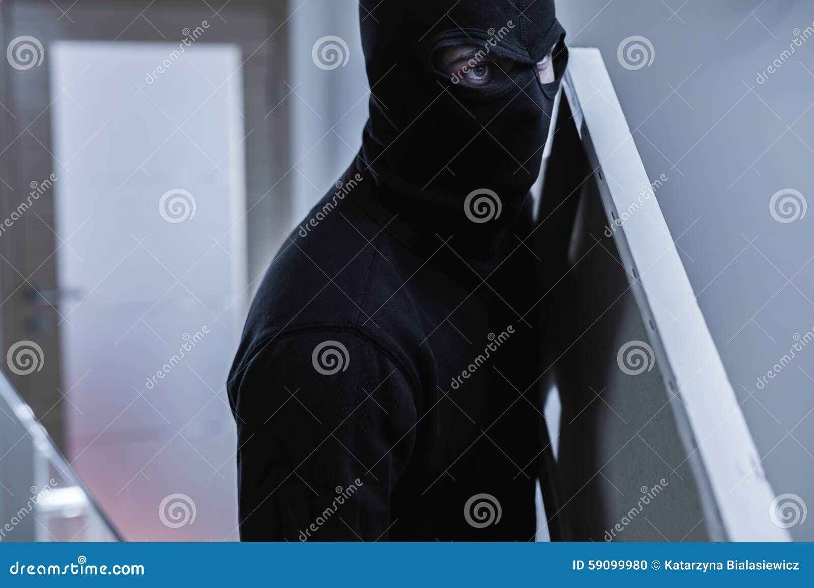 Robber stealing painting stock photo. Image of close - 59099980