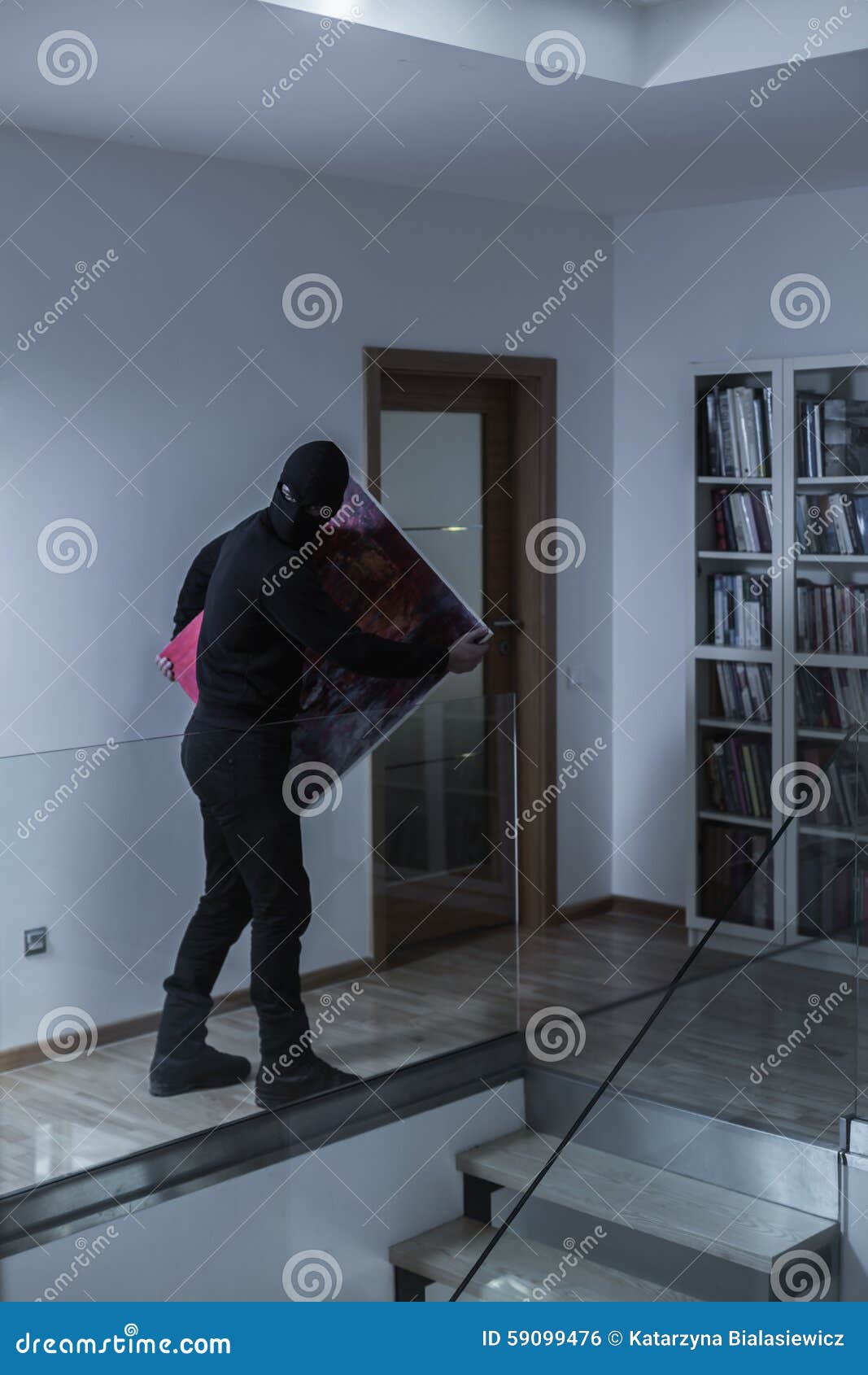 Robber Stealing Notebook Computer Stock Photography | CartoonDealer.com ...