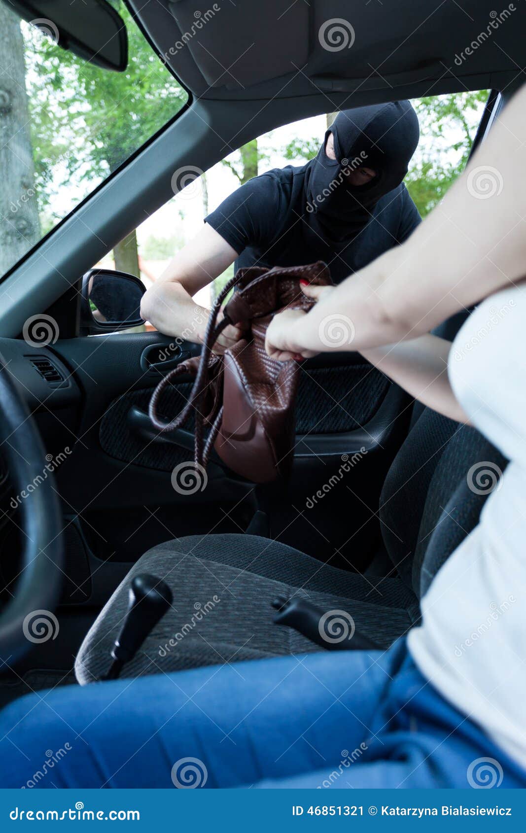 Robber taking woman s bag stock image. Image of girl - 46851321