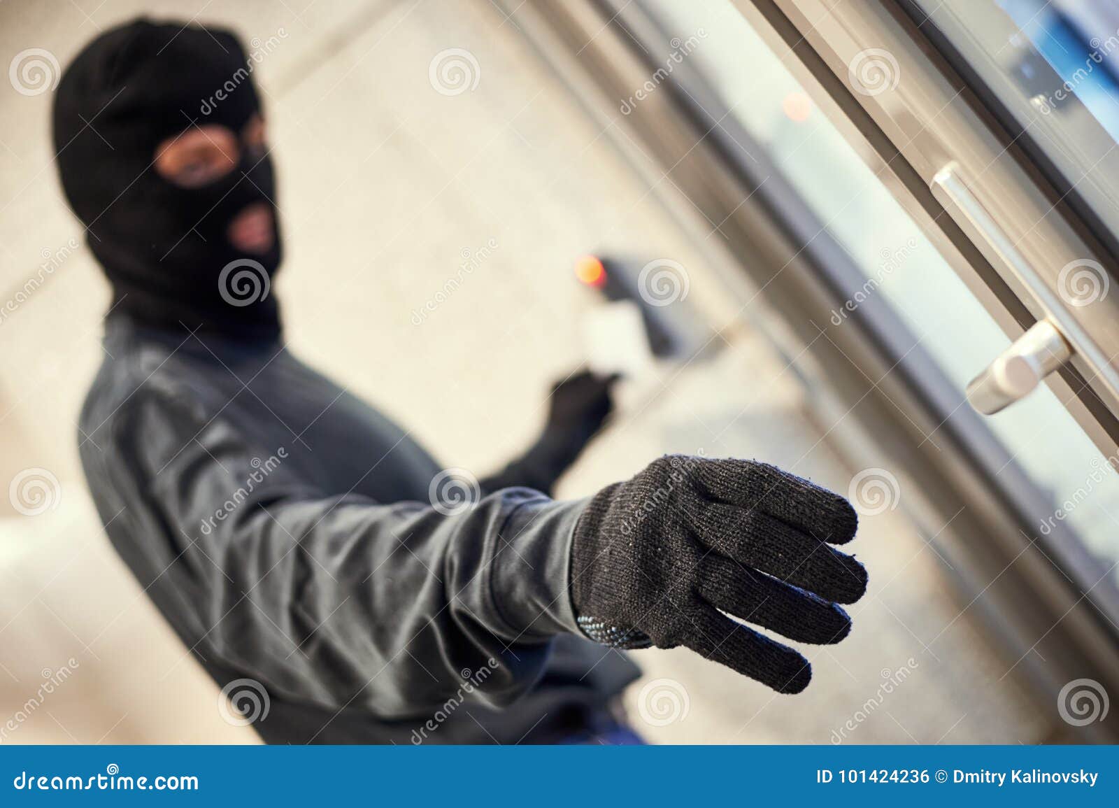 Robber Using Electronic Key Stock Photo - Image of looting, enforcement ...
