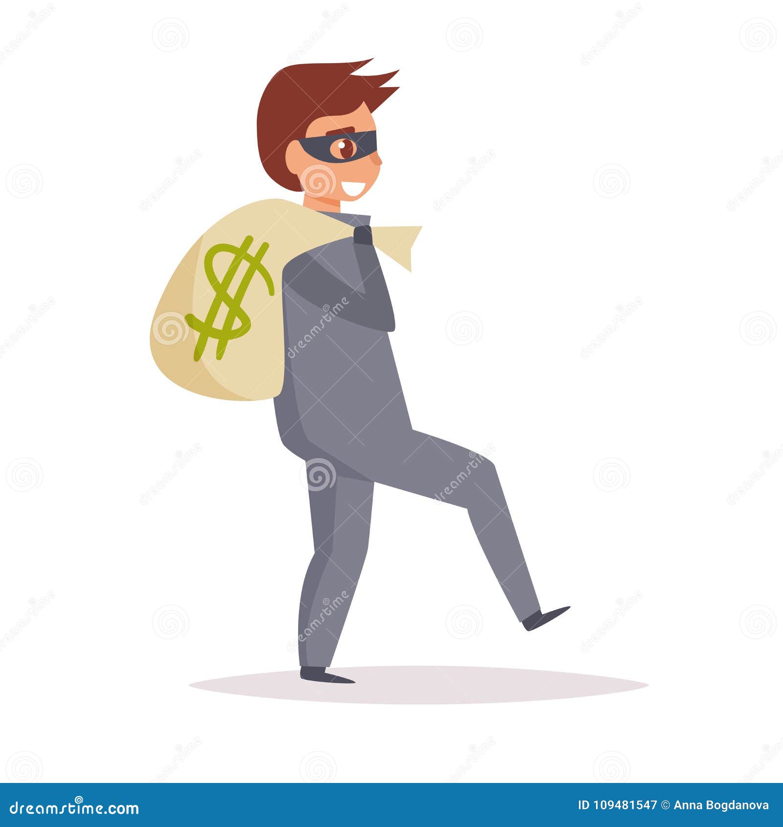 Robber. Vector. Cartoon. Isolated | CartoonDealer.com #109481547