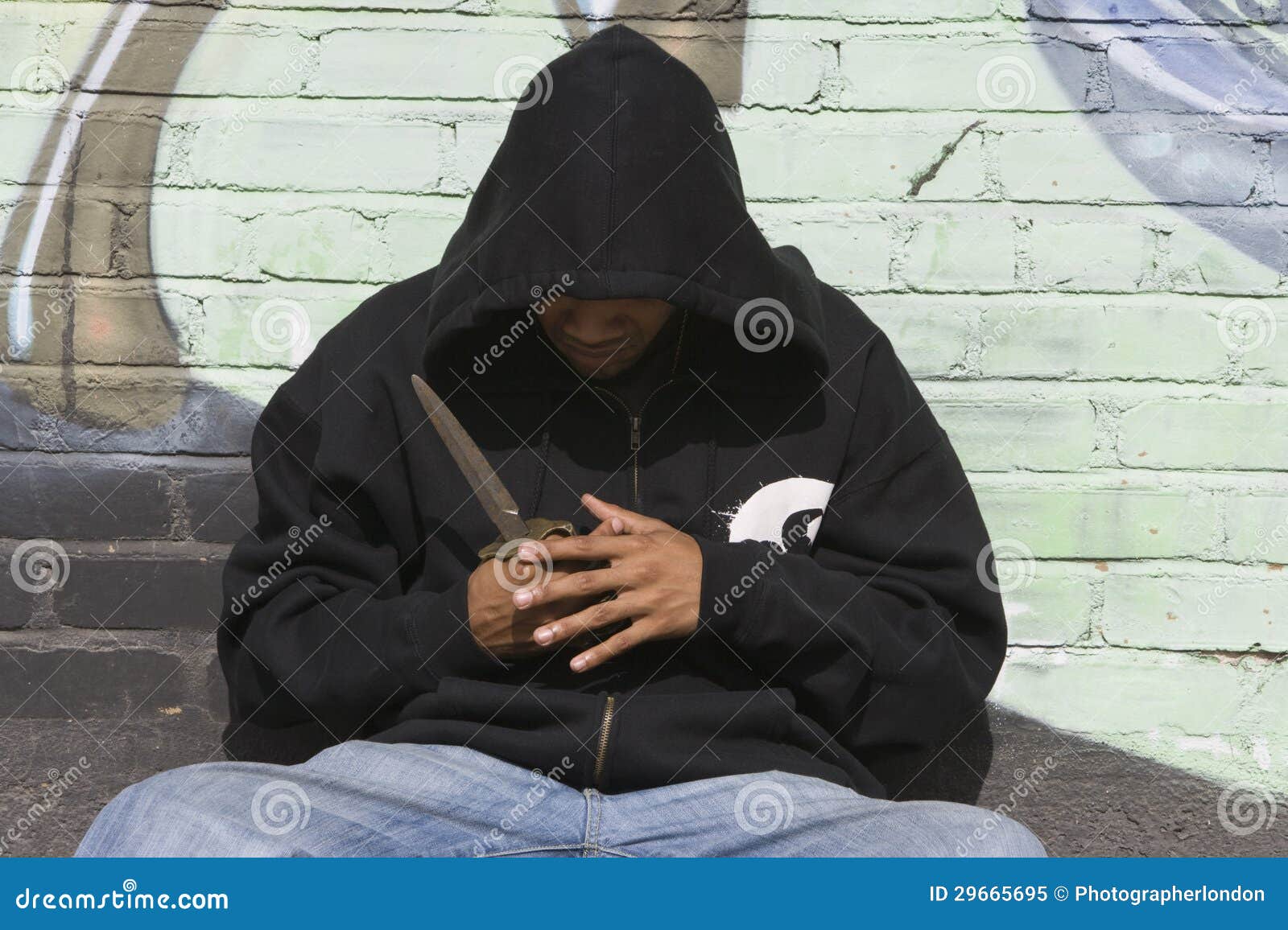 A Robber With A Big Knife - A Sharp-assassin Murderer About To Commit ...