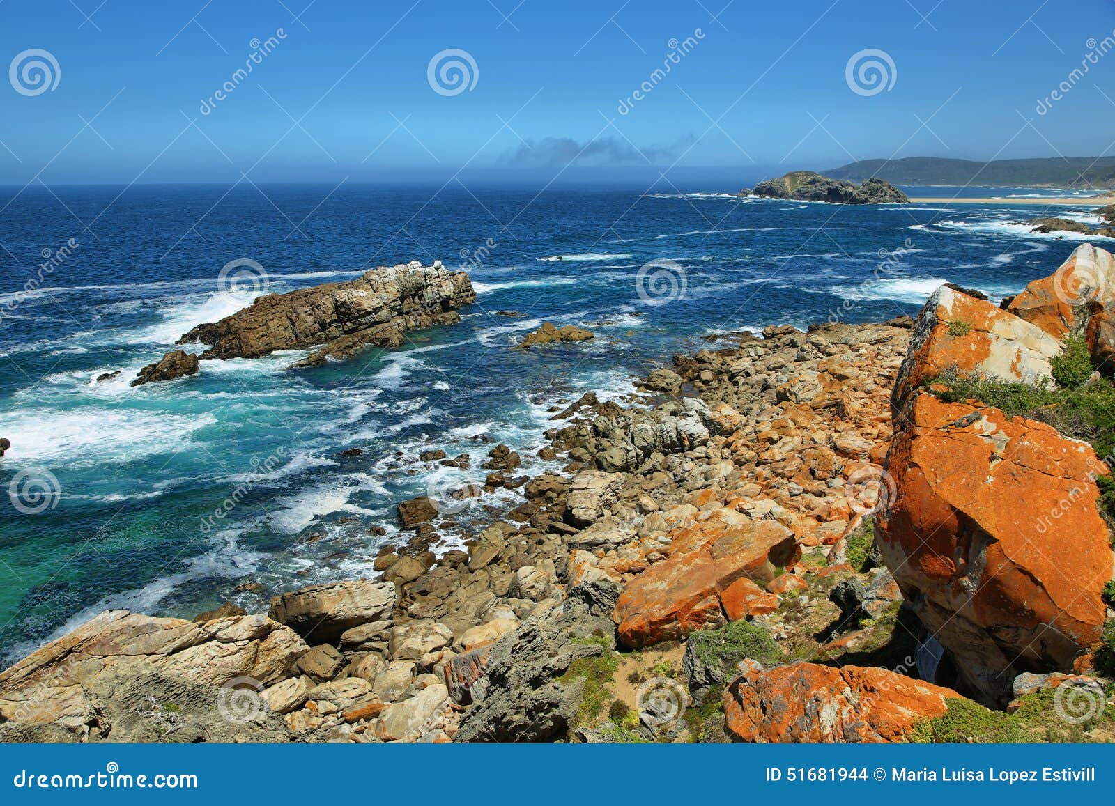 Robberg nature reserve stock photo. Image of blue, coastline - 51681944