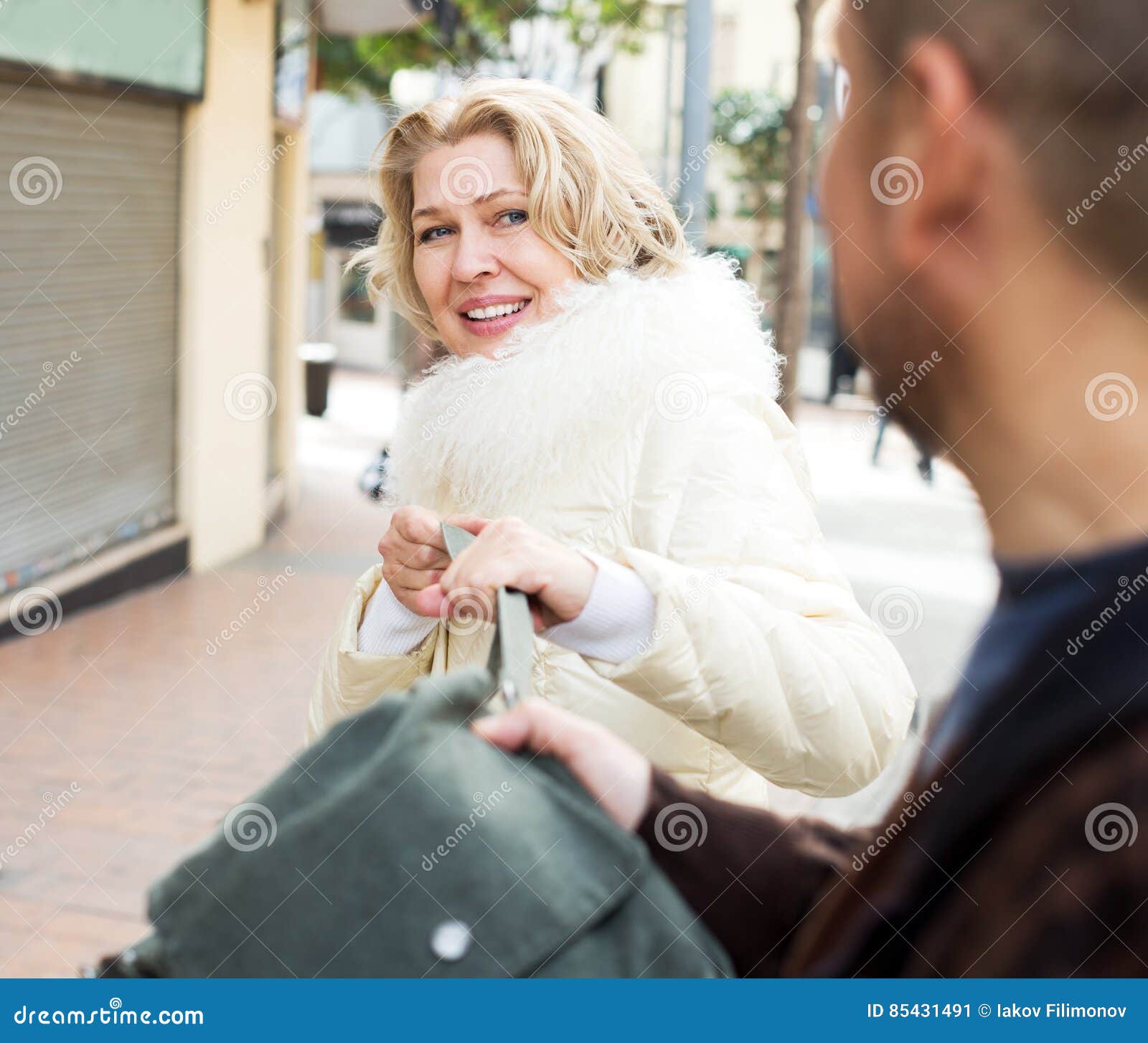 Robbery at day time stock image. Image of couple, harass - 85431491