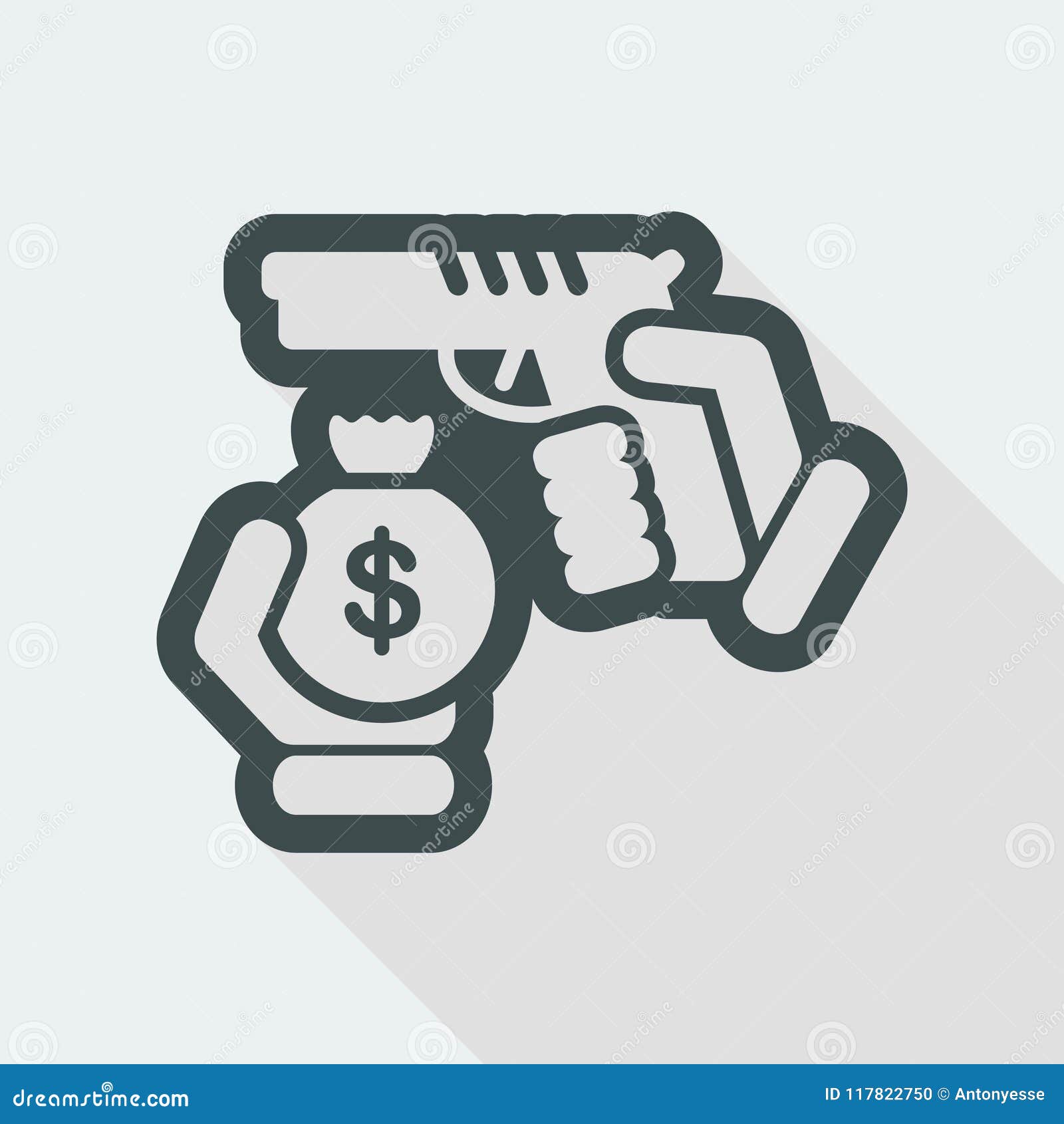 Robbery icon stock vector. Illustration of criminal - 117822750