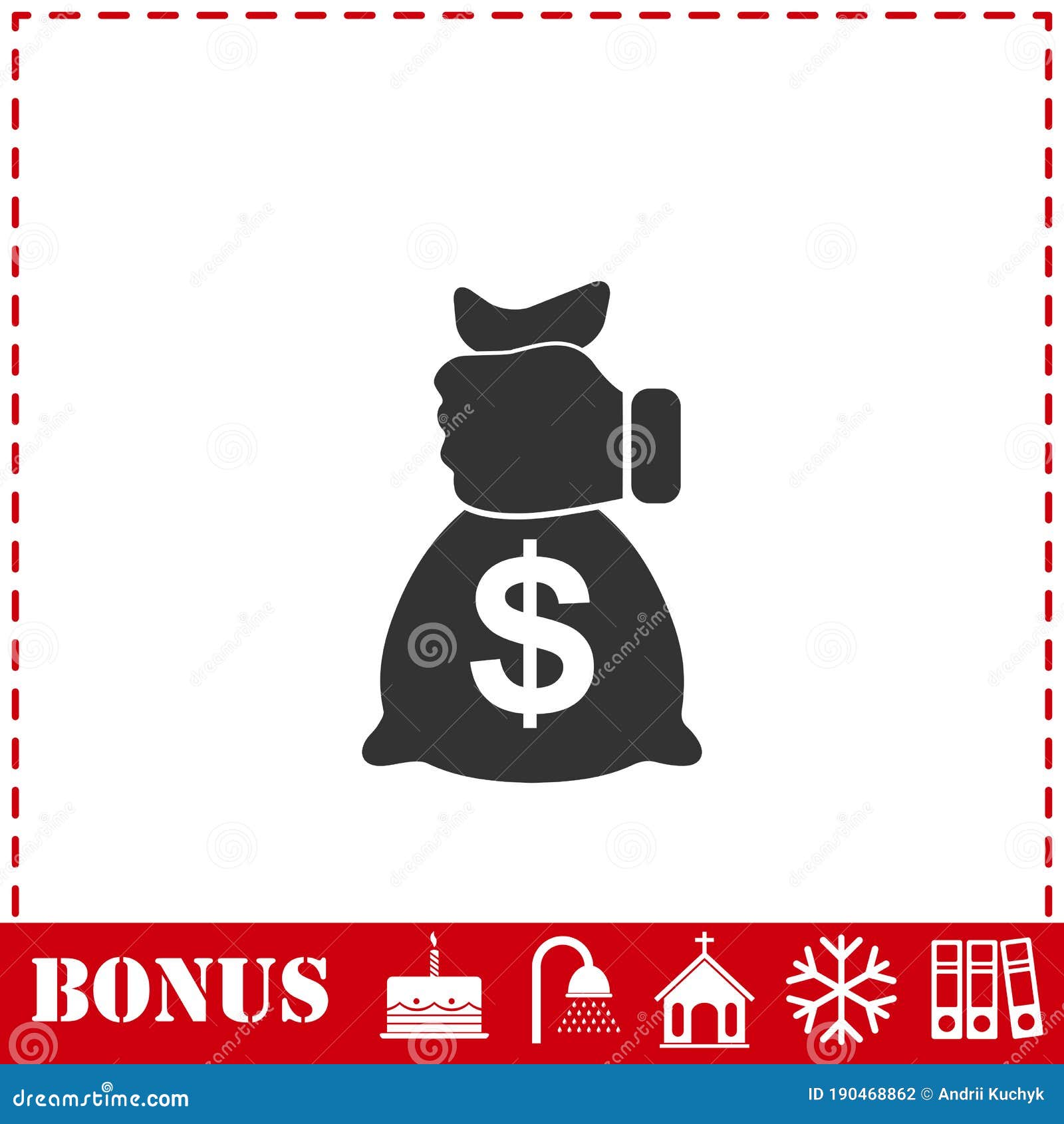 Robbery icon flat stock illustration. Illustration of icons - 190468862