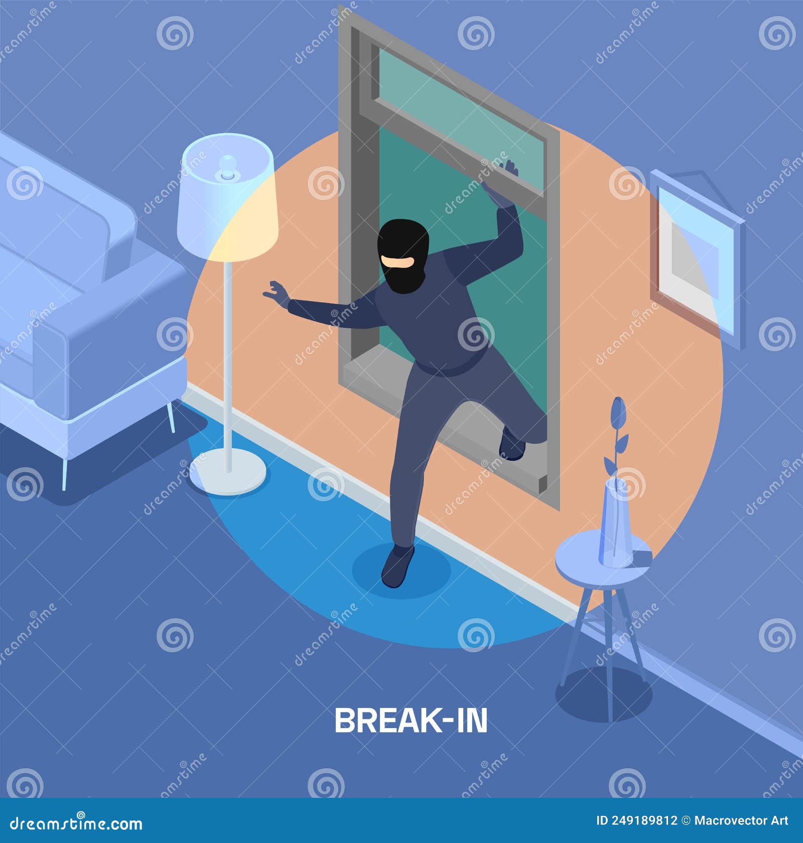 Robbery Breaking Safe Arrest Handcuffs Stock Photo | CartoonDealer.com ...