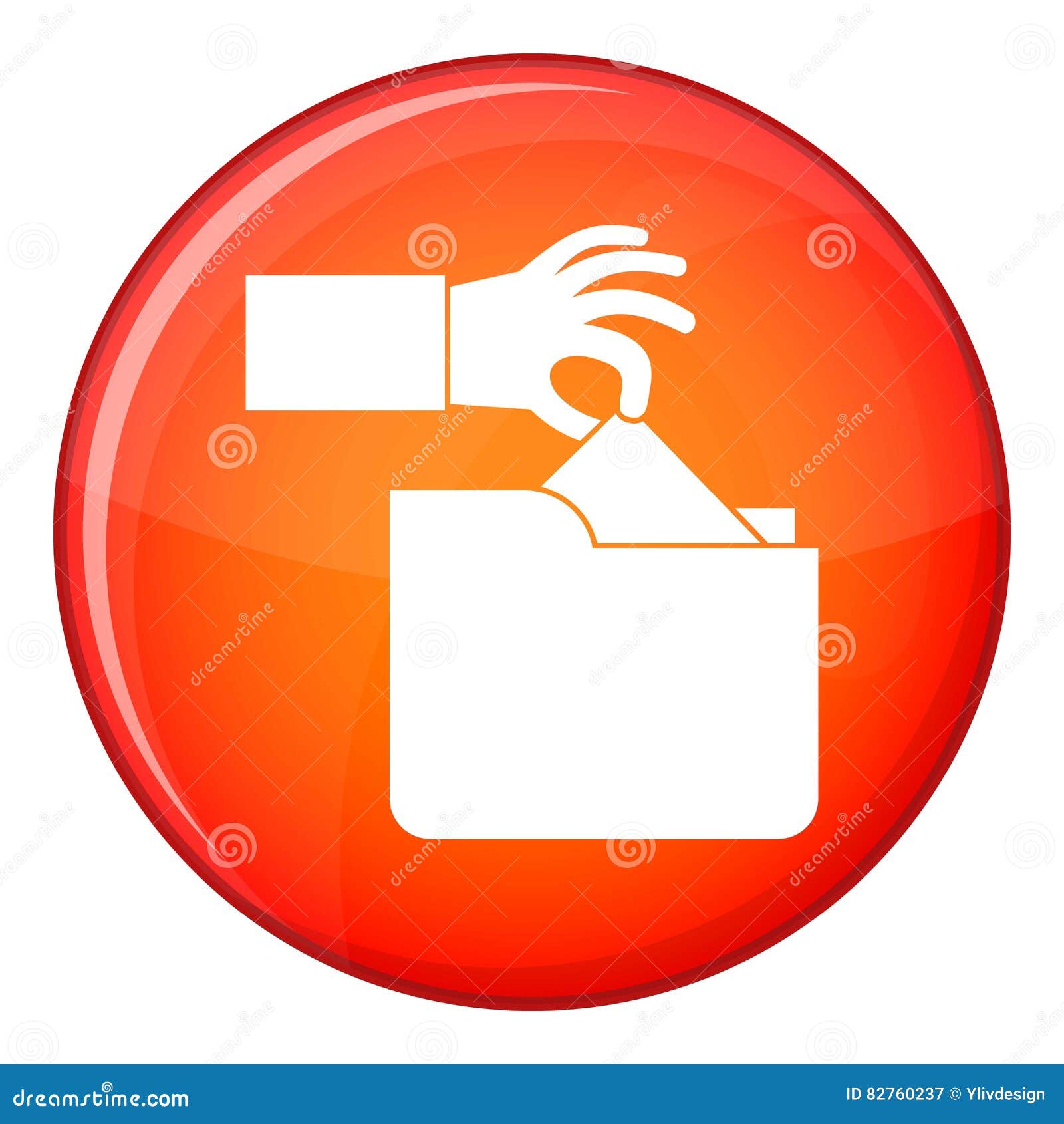 Robbery Secret Data In Folder Icon White Vector Illustration ...