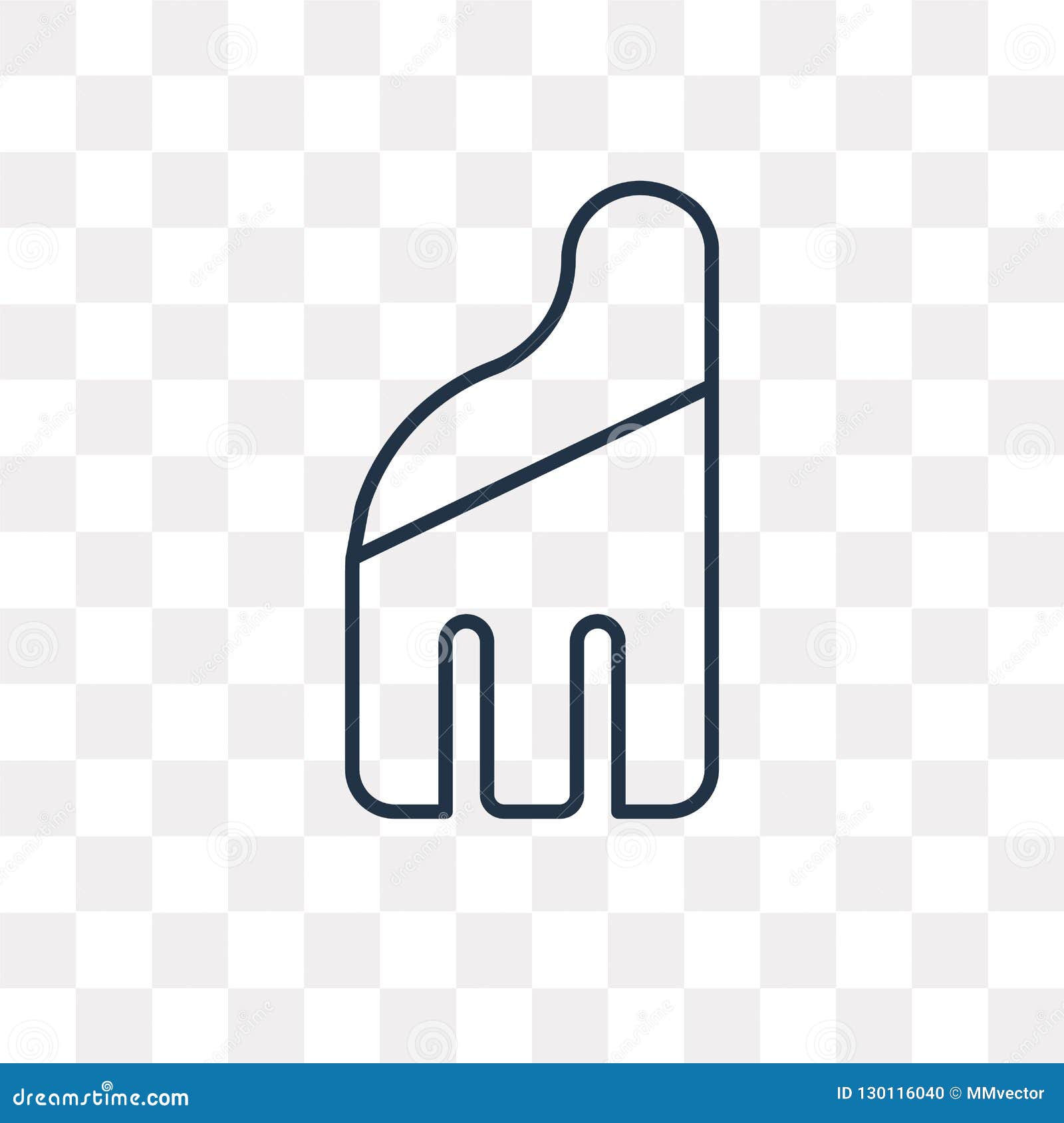 Robe Vector Icon Isolated On Transparent Background, Linear Robe ...