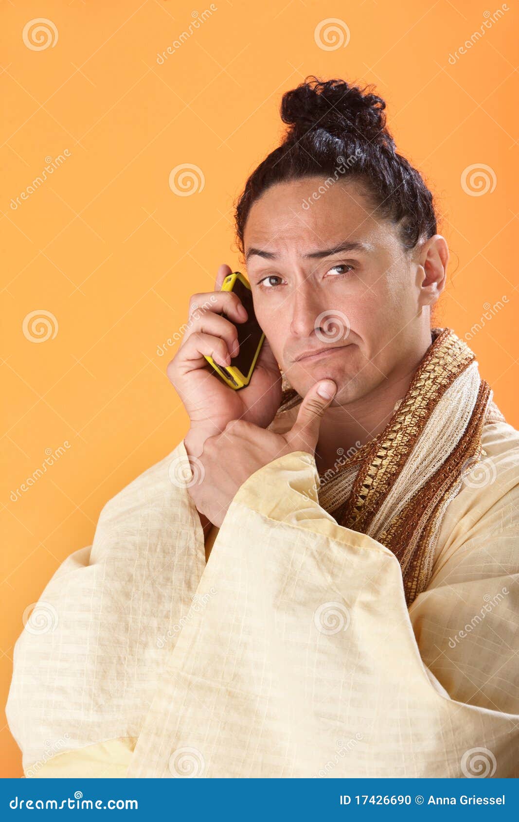 Robed Asian Man stock photo. Image of chinese, hero, meditate - 17426690