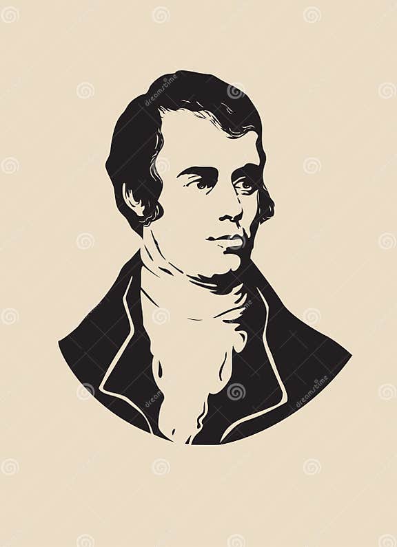 Robert Burns stock vector. Illustration of culture, heritage - 200667415
