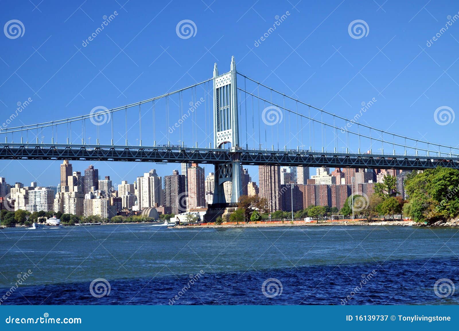 Robert F. Kennedy bridge stock image. Image of east, connection - 16139737