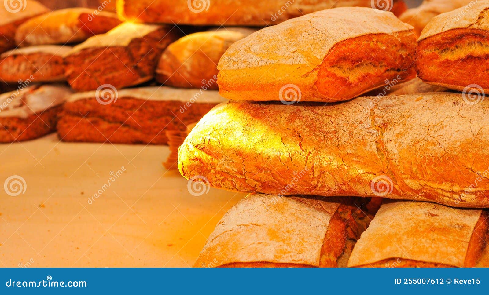 Front, View, Cl Homemade, Freshly Baked Lofts of White Bread, Cooling ...