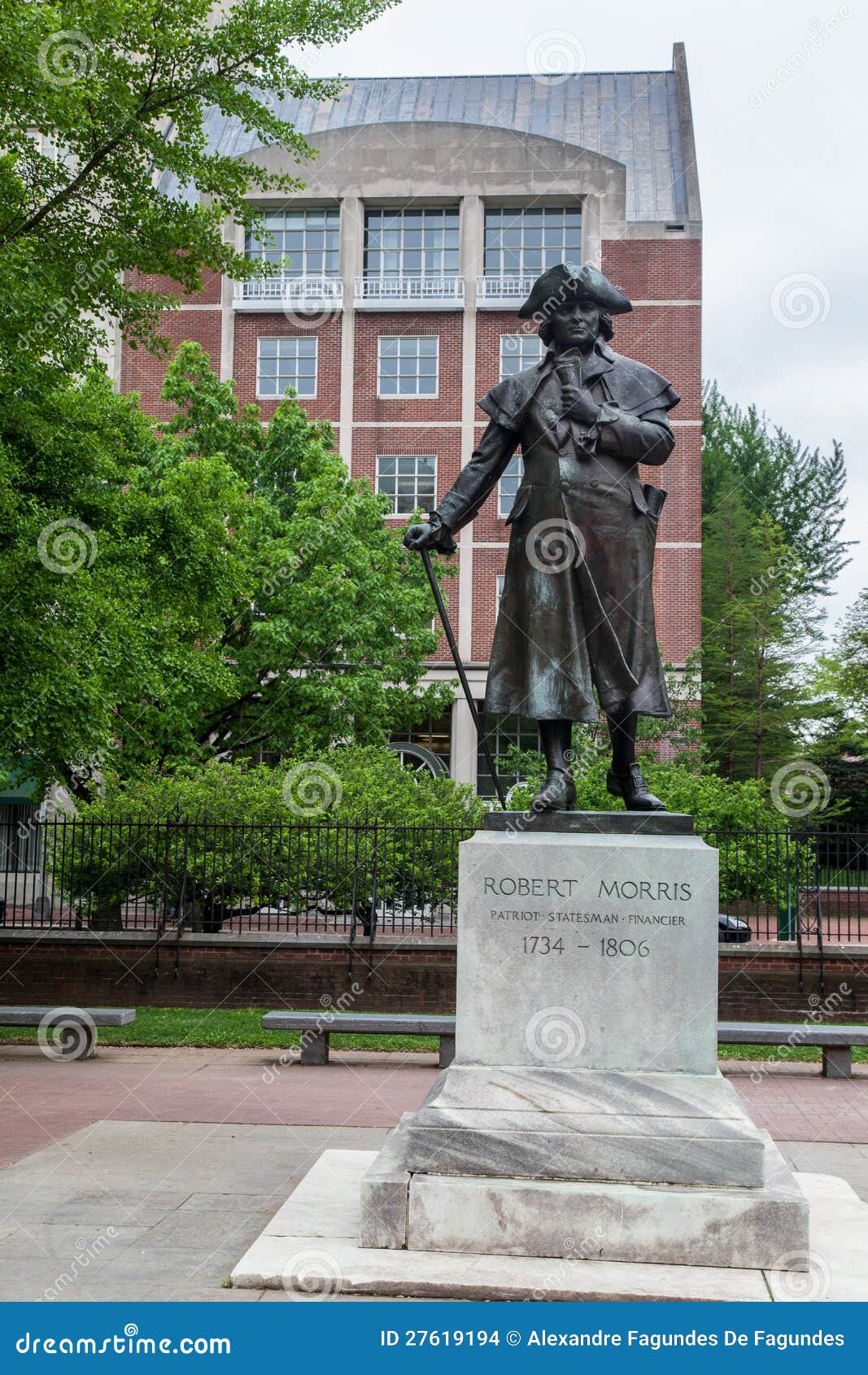 Robert Morris Monument Philadelphia Stock Photo - Image of philadelphia ...