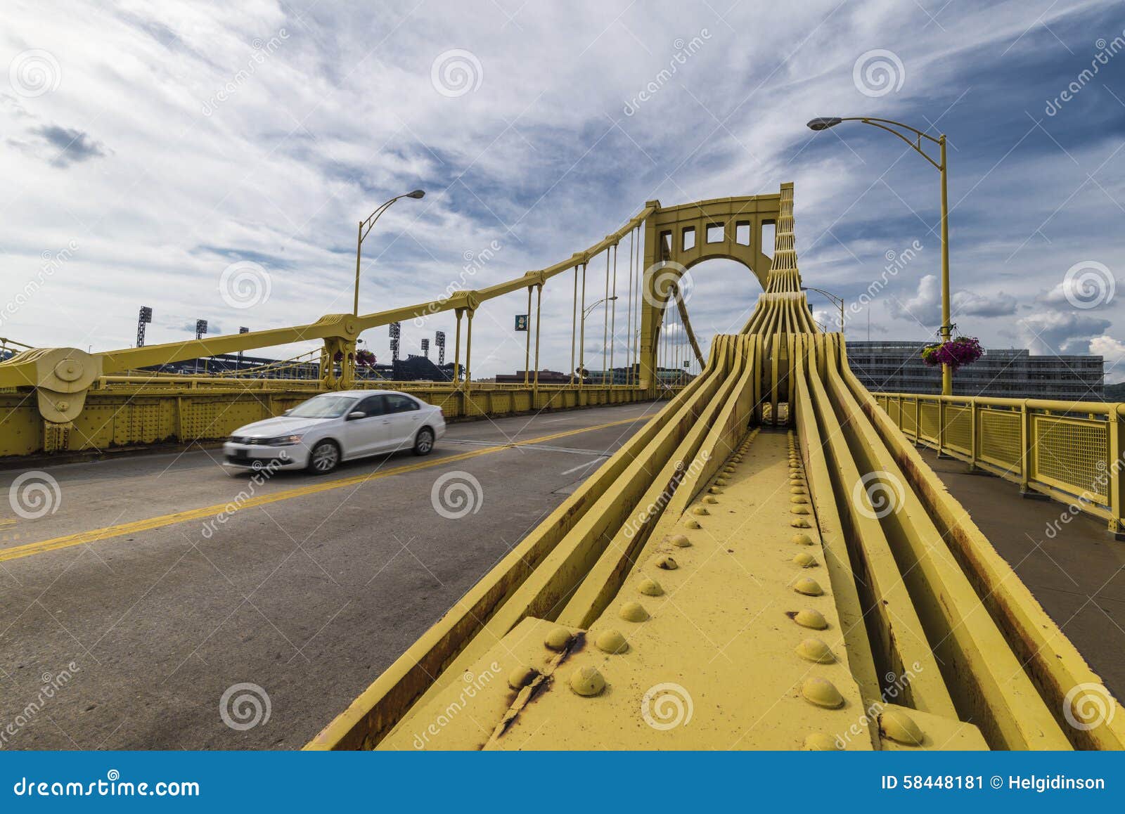 Roberto clemente bridge stock image. Image of allegheny - 58448181