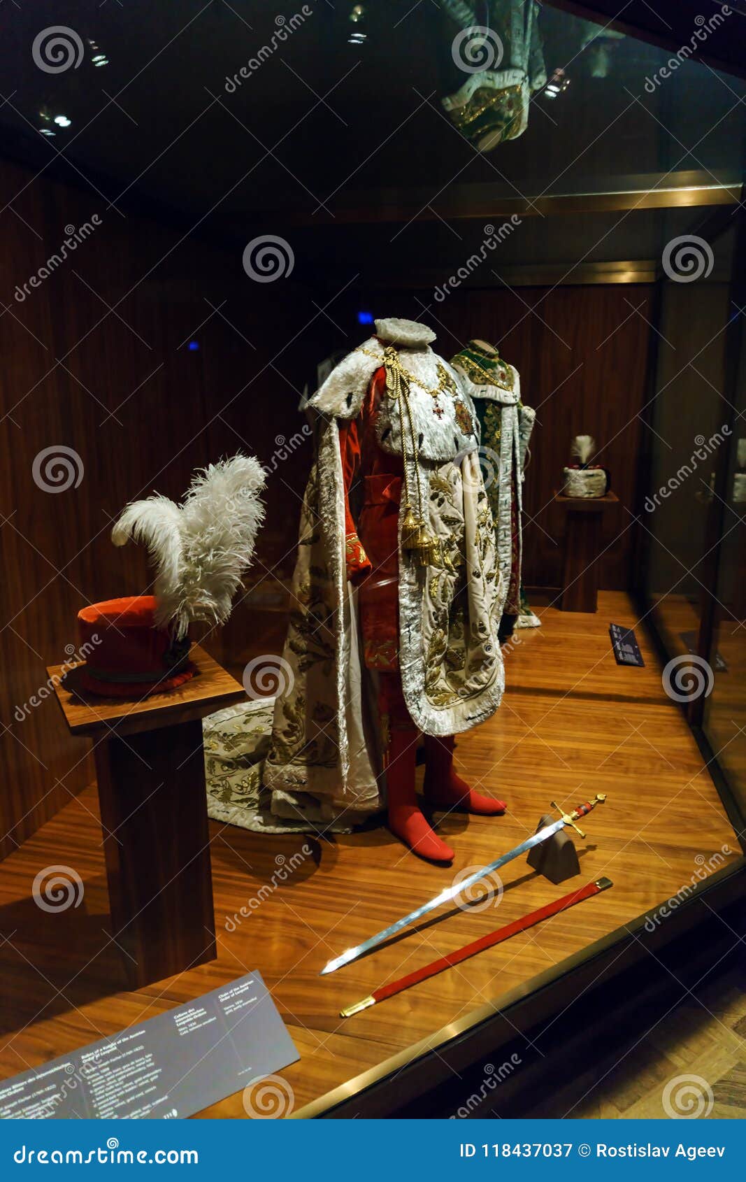 Robes and Sword of Austrian Order of Leopold, Vienna, Austria Editorial ... Robes and Sword of Austrian Order of Leopold, Vienna, Austria Editorial ...