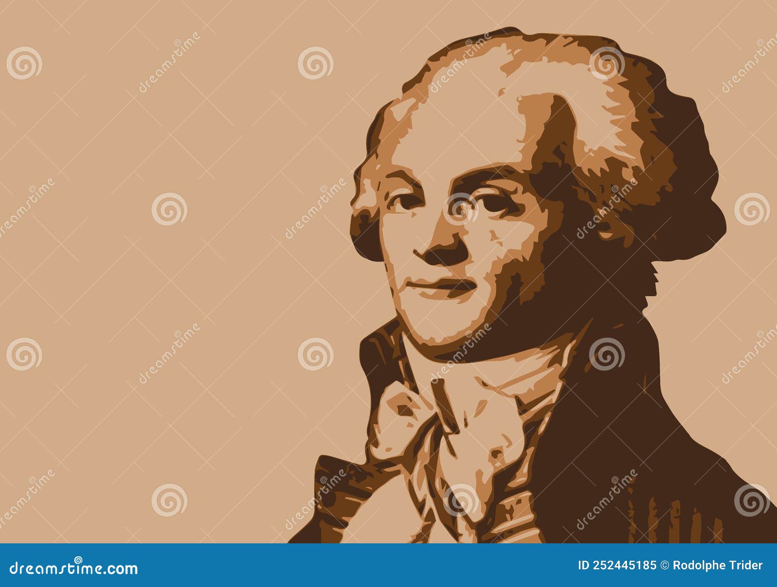 Maximilien Robespierre Vintage Illustration | CartoonDealer.com #163238934