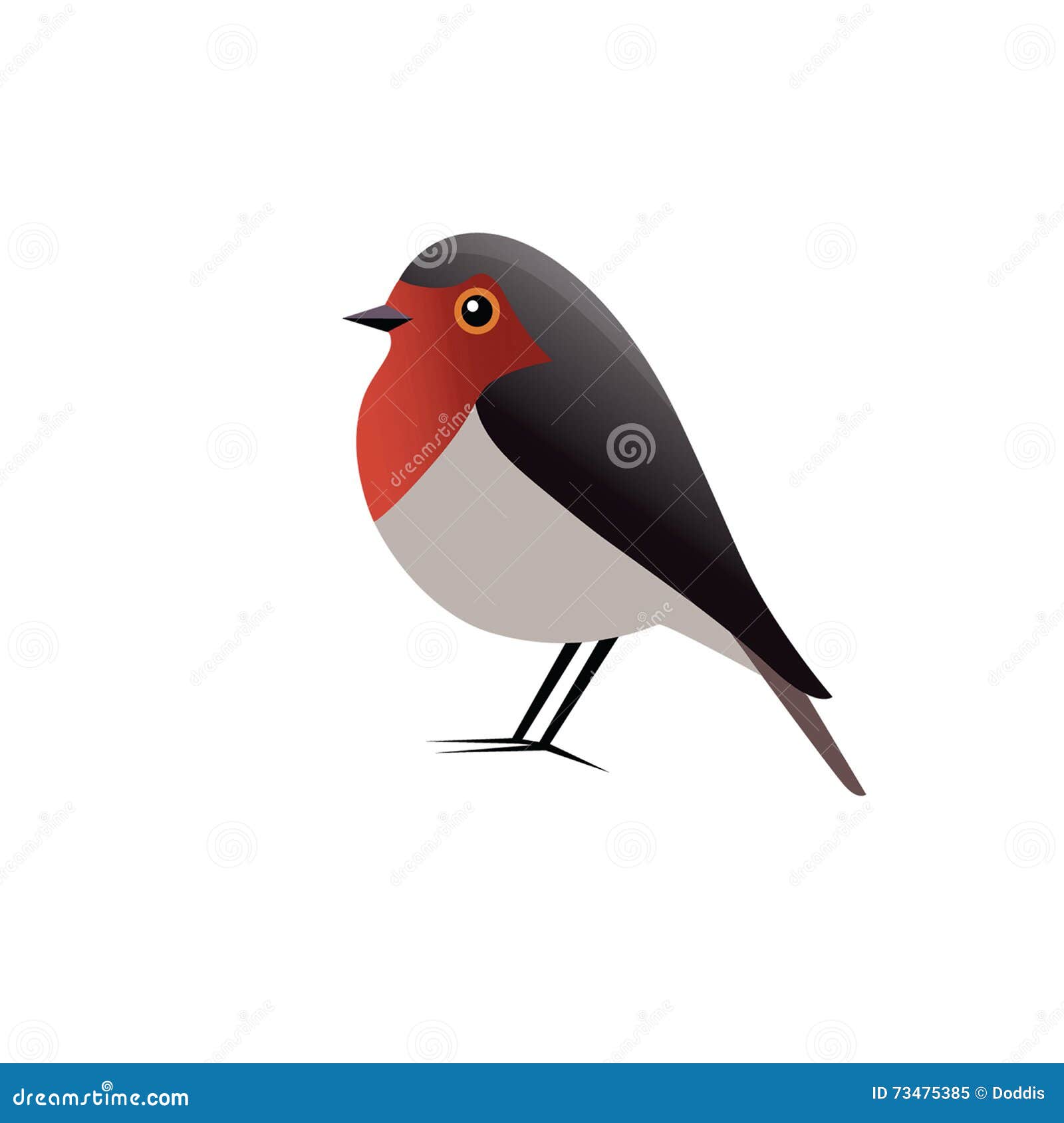 Robin Bird Vector Clipart ilustración del vector. Ilustración de ...