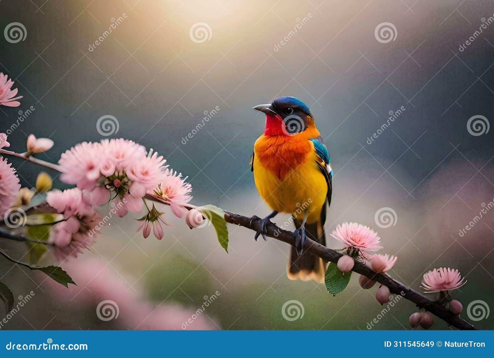 Red Cardinal Female Bird Watercolor Illustration. Hand Painted ...