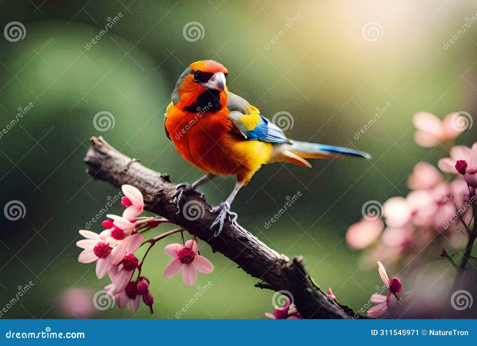 Red Cardinal Female Bird Watercolor Illustration. Hand Painted ...