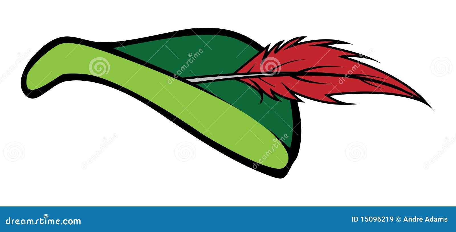 Robin Hood cap stock vector. Illustration of hero, vector - 15096219