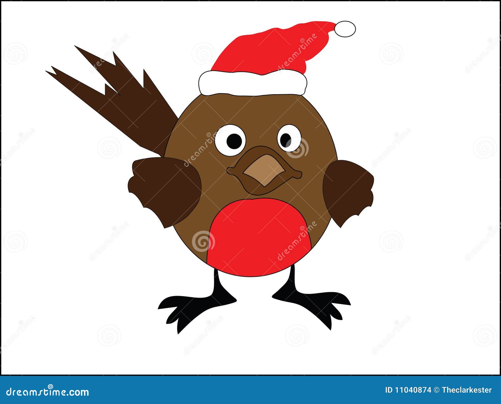 Robin redbreast stock illustration. Illustration of holiday - 11040874