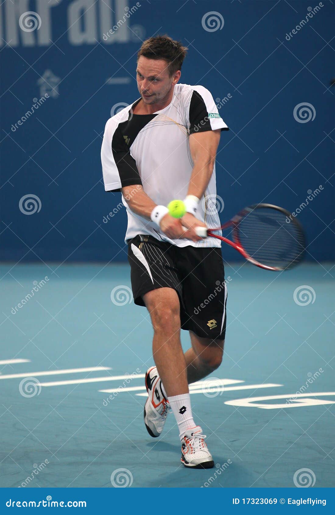 Robin Soderling of Sweden in Action Editorial Stock Image - Image of ...