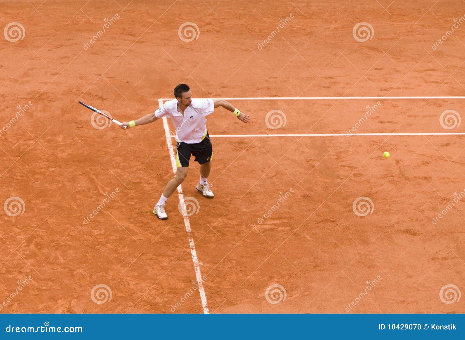 Robin Soderling of Sweden in Action at French Op Editorial Image ...